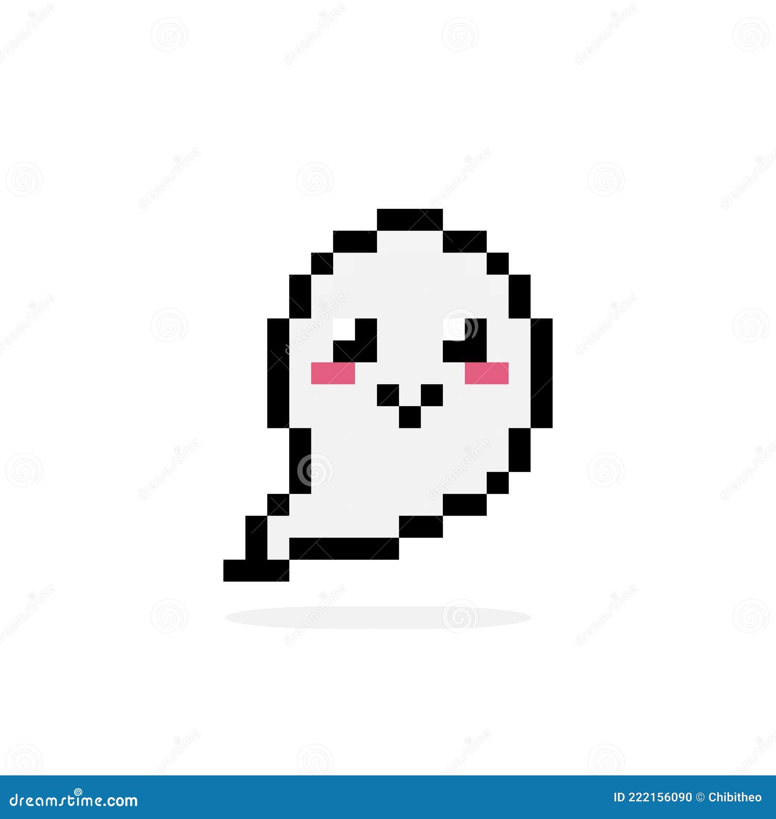 Ghost Pixel Image. Vector Illustration Stock Vector - Illustration of ...