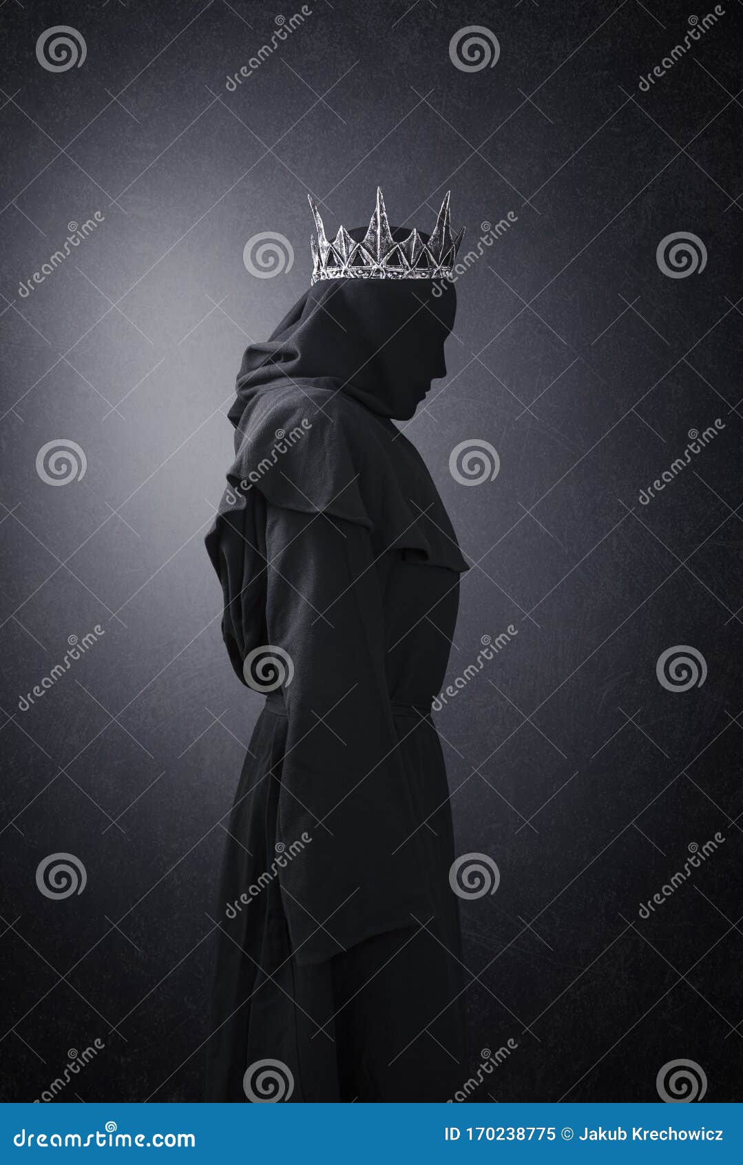 Ghost of a Queen or King in the Dark Stock Image - Image of cloak ...