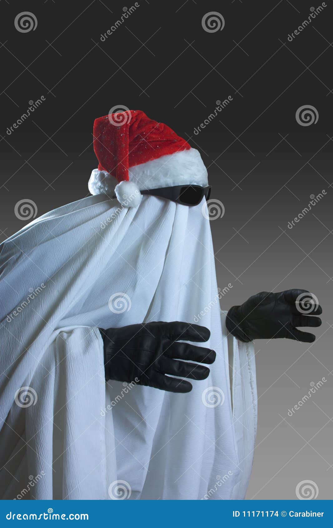 Ghost Santa stock photo. Image of impersonation, halloween - 11171174
