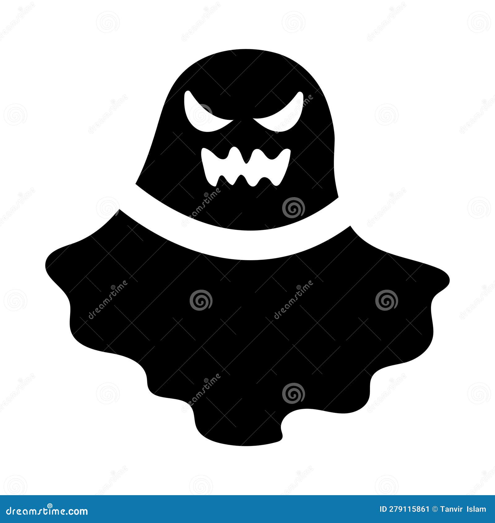 Ghost Scary Icon stock vector. Illustration of graphic - 279115861