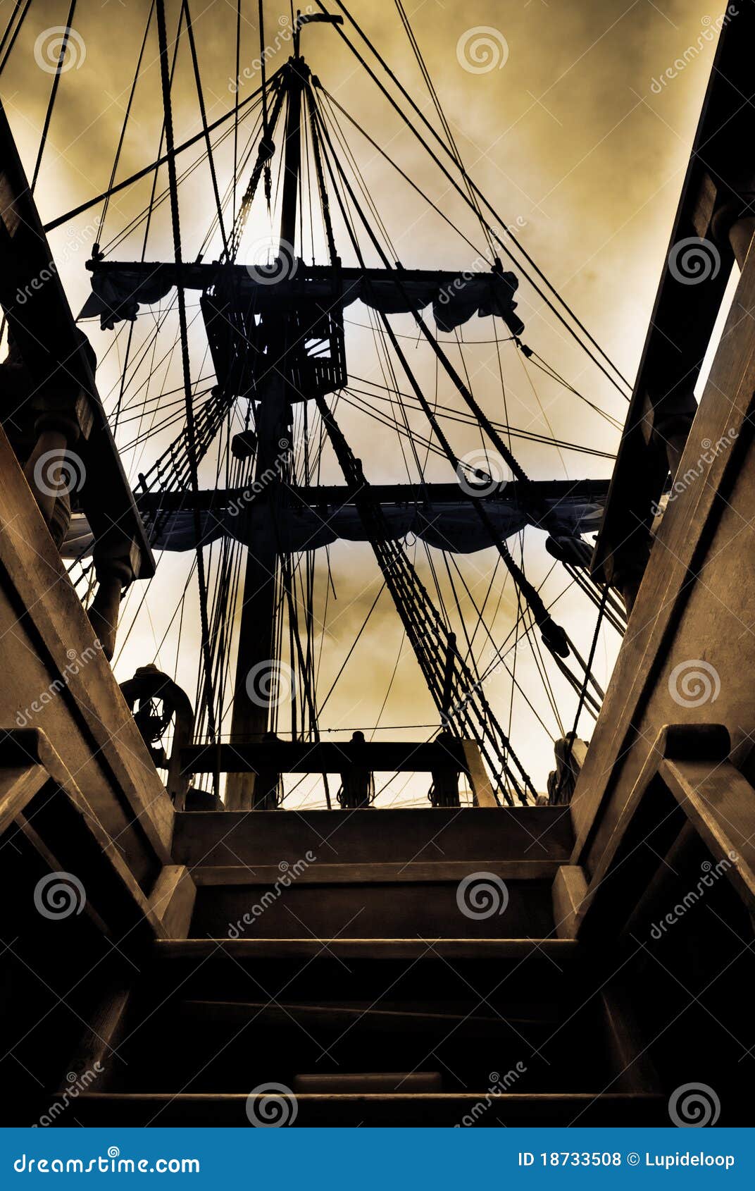 Ghost Ship stock photo. Image of sails, period, galleon - 18733508