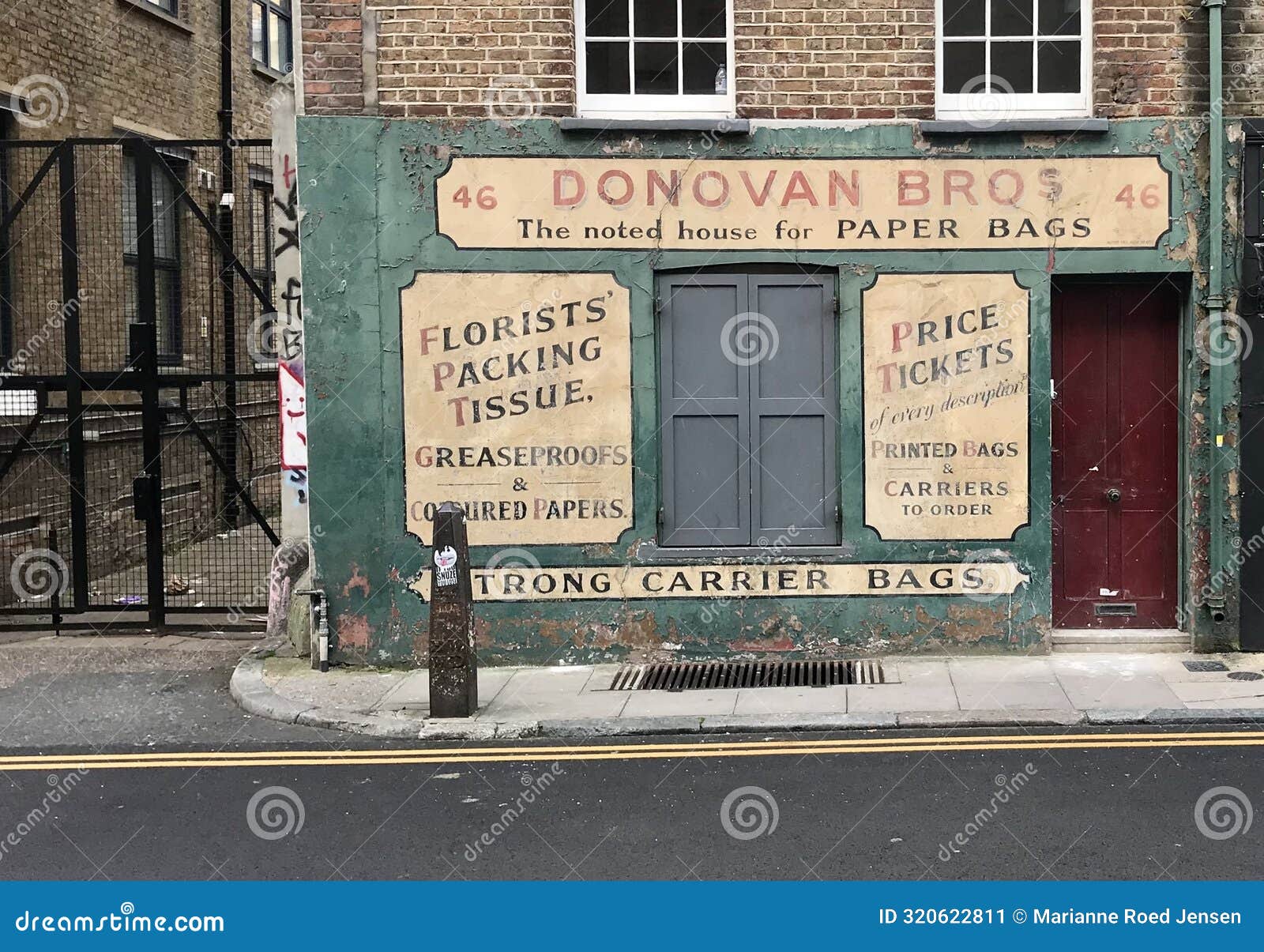 Ghost Shop Signs of Spitafields in London Editorial Photo - Image of ...