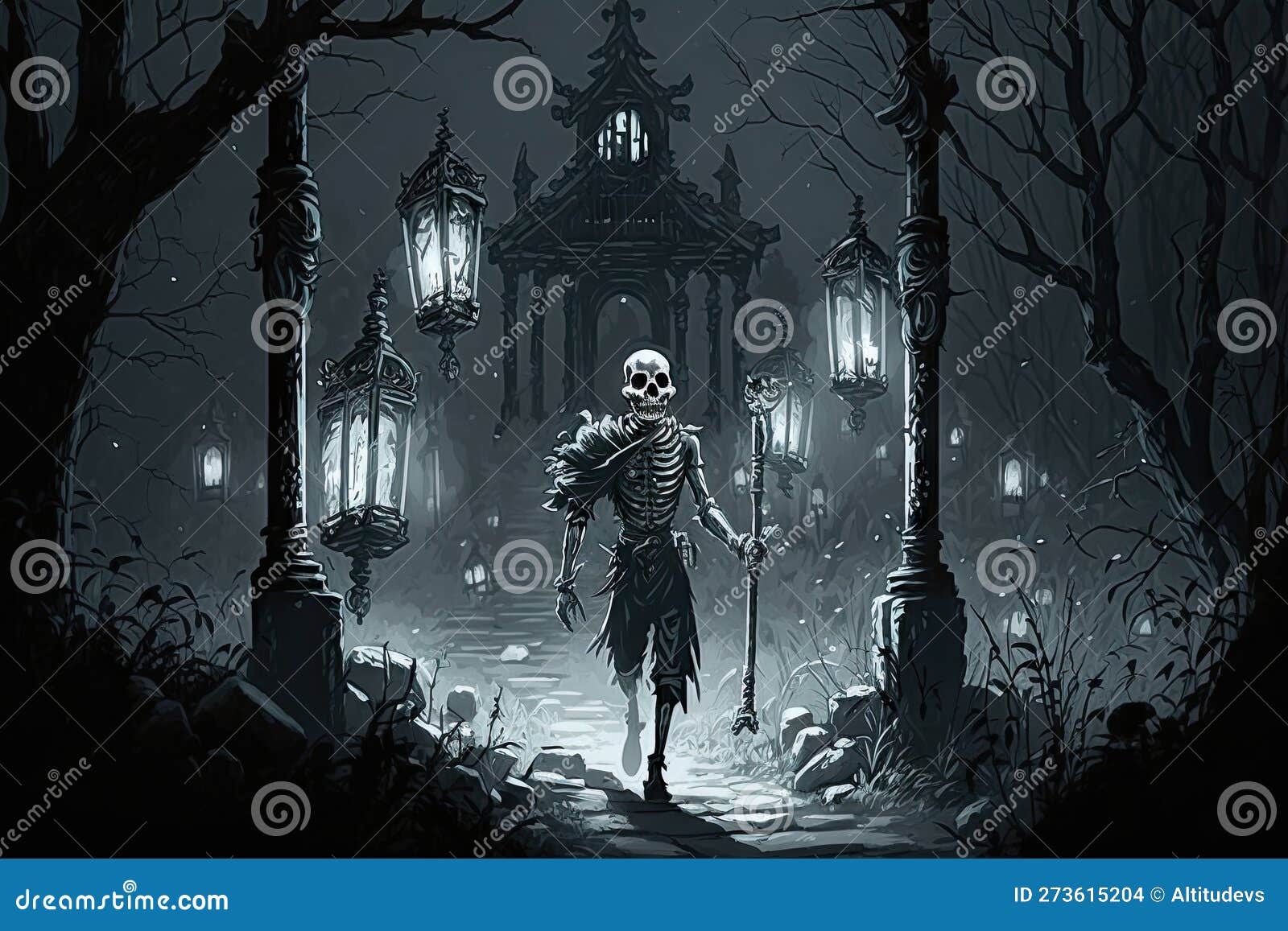Eerie Ghost Banner Stock Photography | CartoonDealer.com #186500606