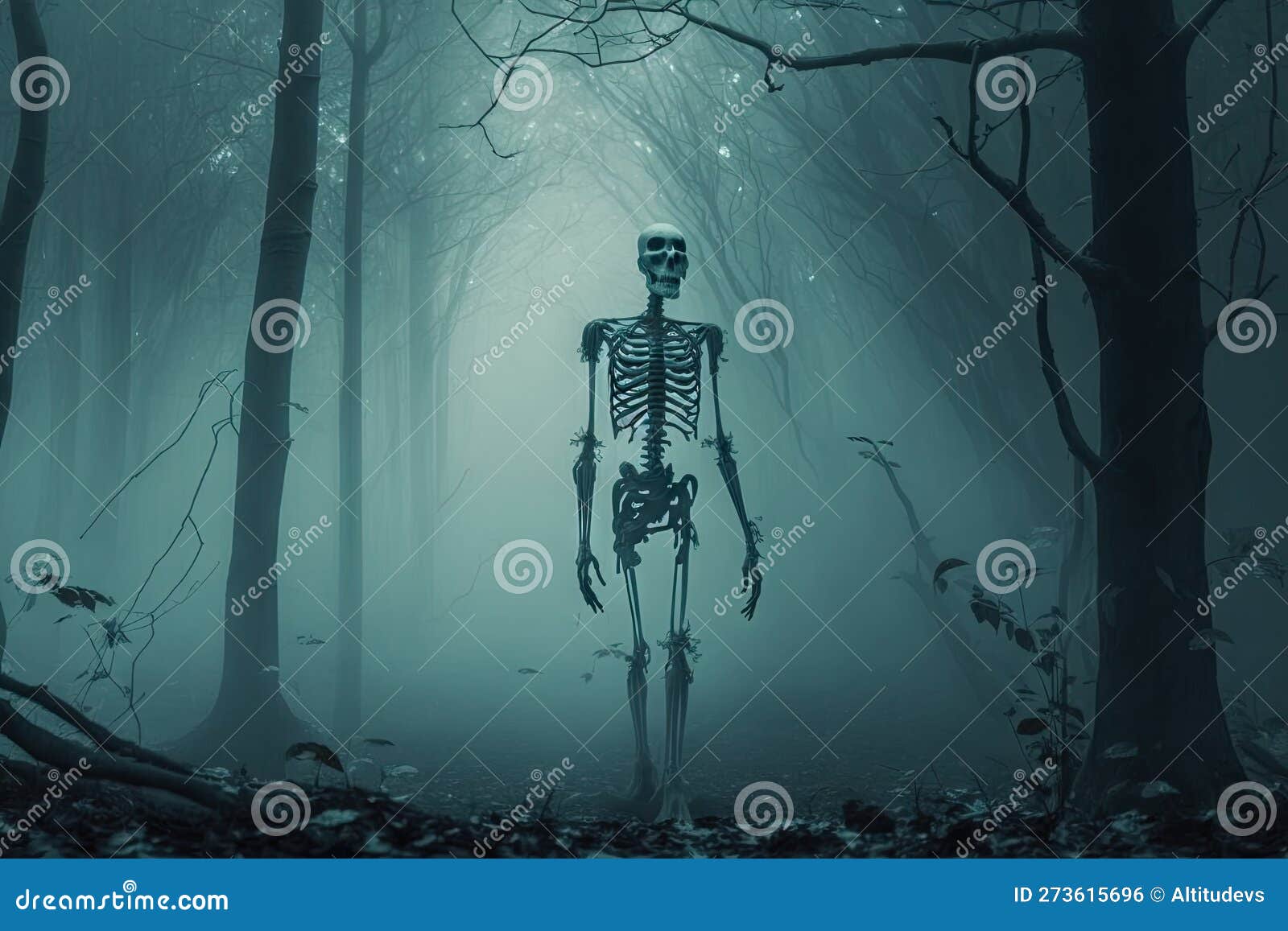 Skeleton In Crypt Cartoon Vector | CartoonDealer.com #61140125