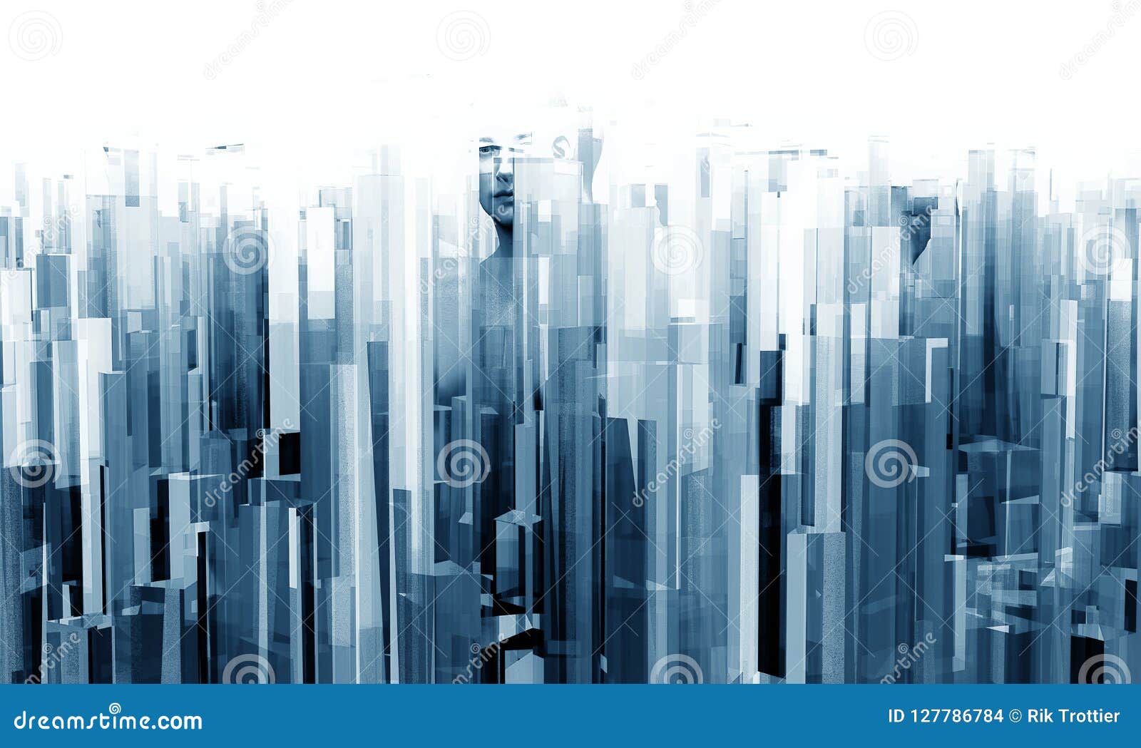 Ghost Standing in the Machine Stock Illustration - Illustration of ...