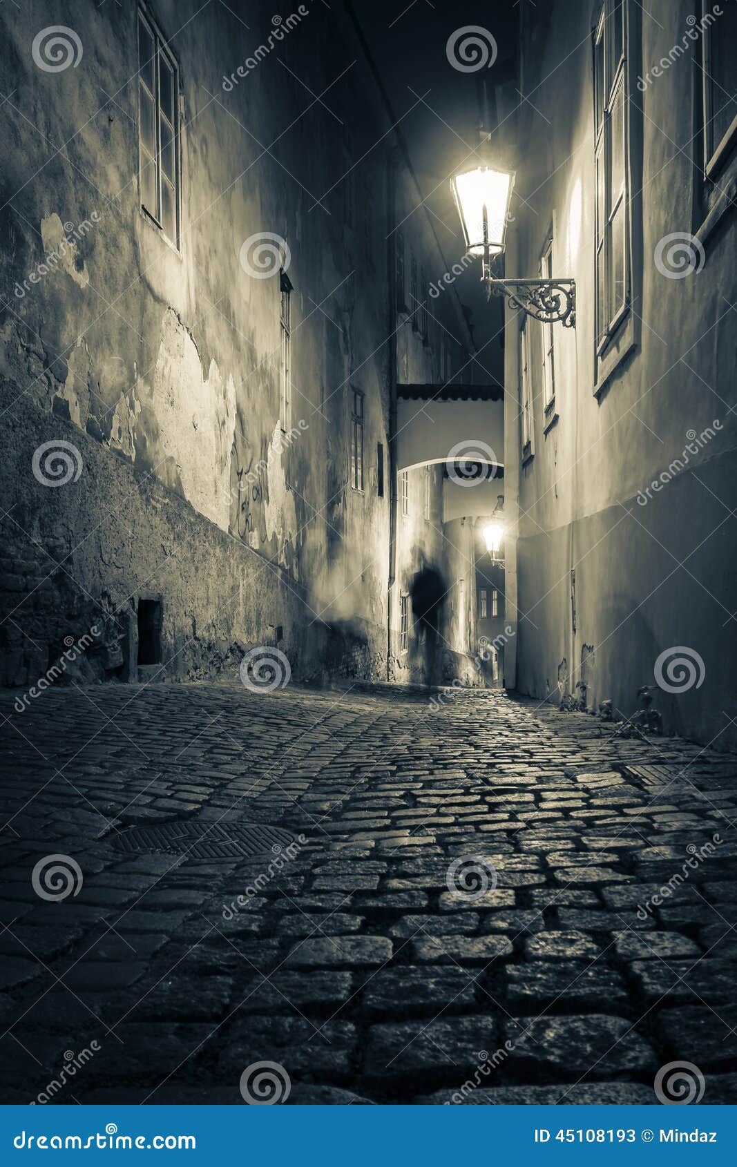 Ghost street stock image. Image of gate, fear, dark, district - 45108193