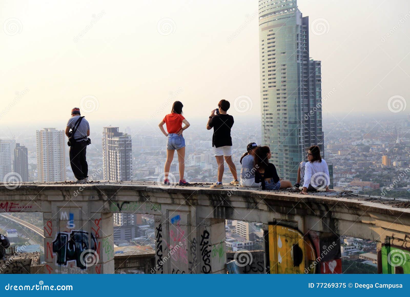 The ghost tower editorial image. Image of thailand, tower - 77269375