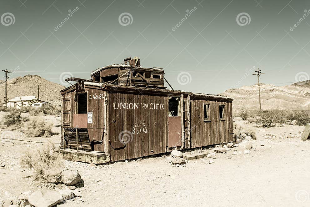Ghost Town Train Car stock image. Image of history, wood - 252708315