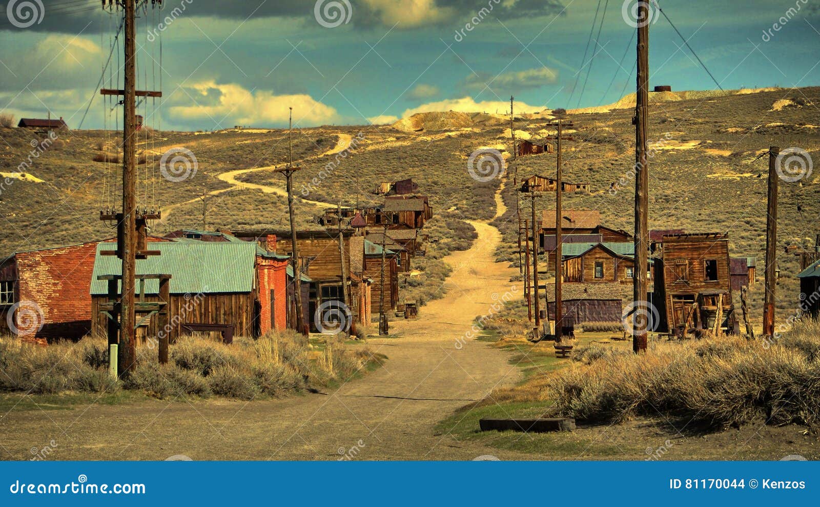 The Ghost Town of Bodie - California Stock Photo - Image of historic ...