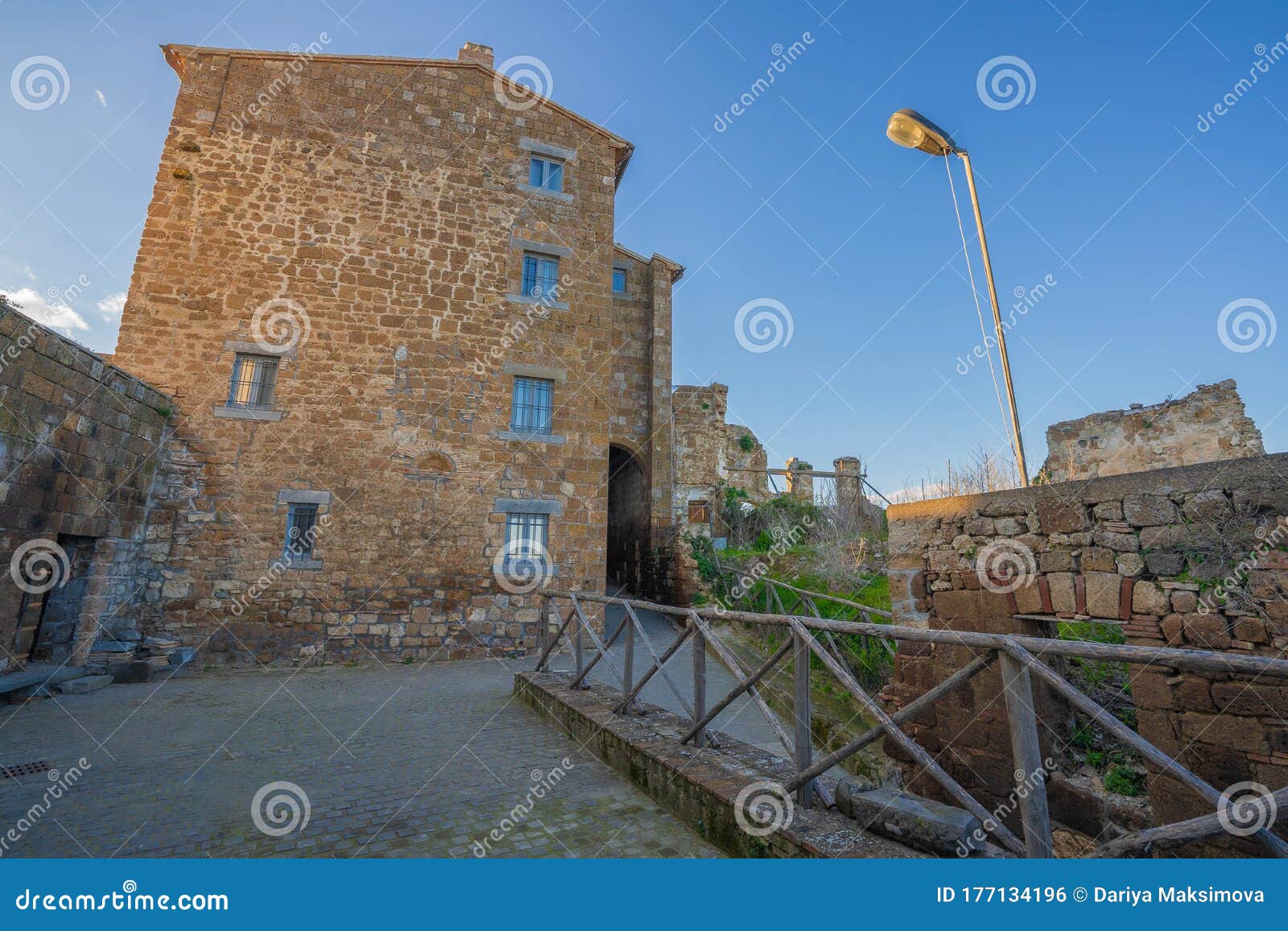 Ghost Town of Celleno in Lazio in Italy Stock Photo - Image of houses ...