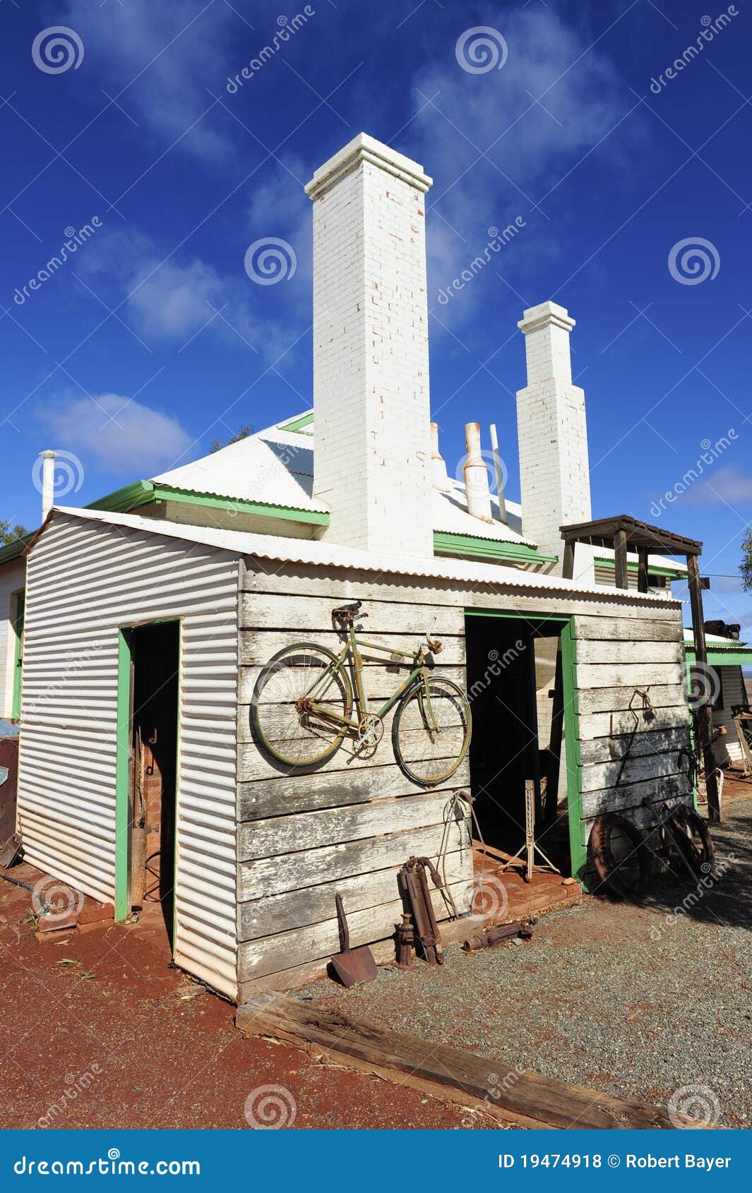 Ghost Town of Gwalia stock photo. Image of white, chimney - 19474918
