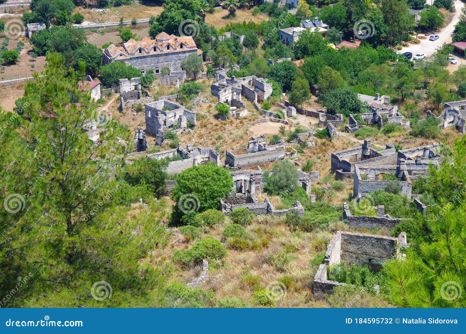 Ghost Town Kayakoy in Turkey Stock Photo - Image of abandoned, greek ...