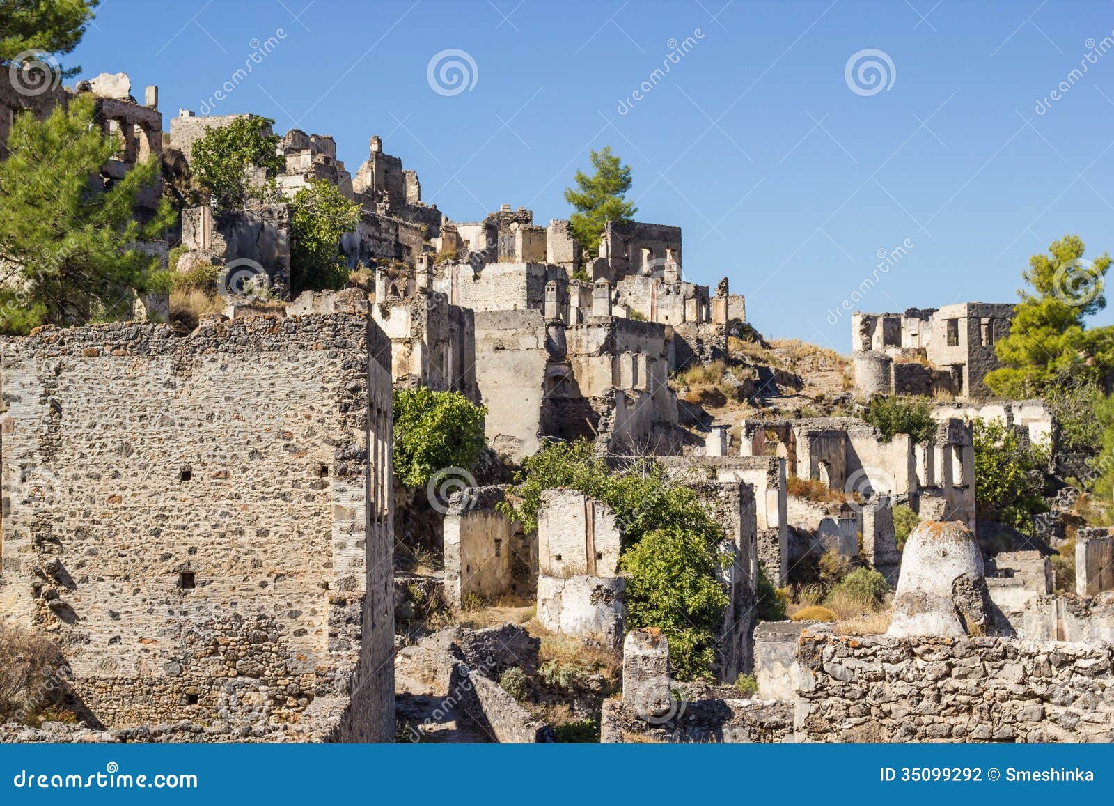 Ghost Town (Kayakoy), Turkey Stock Photo - Image of kayakoy, home: 35099292