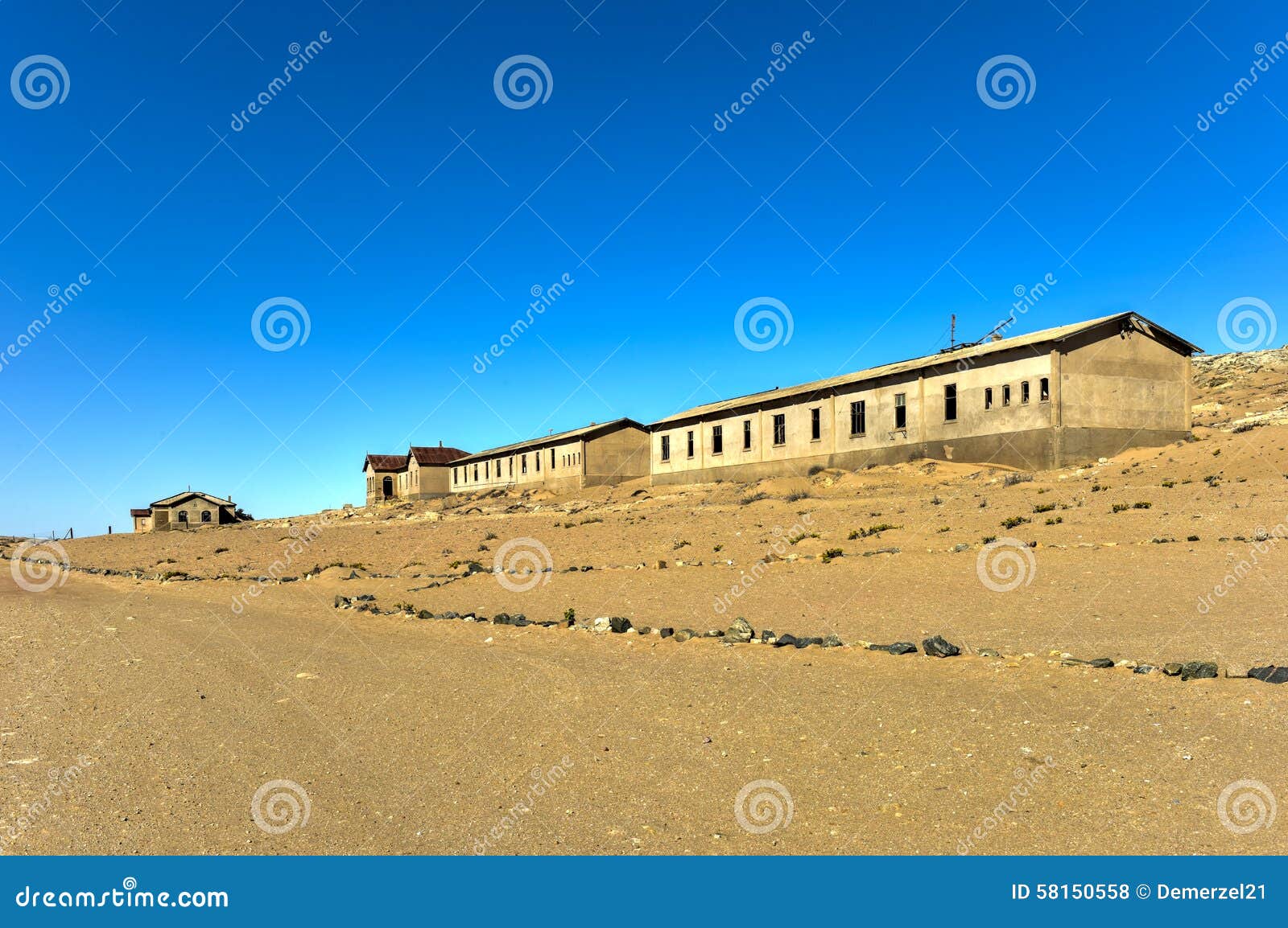 Ghost Town Kolmanskop, Namibia Stock Photo - Image of decayed, hill ...