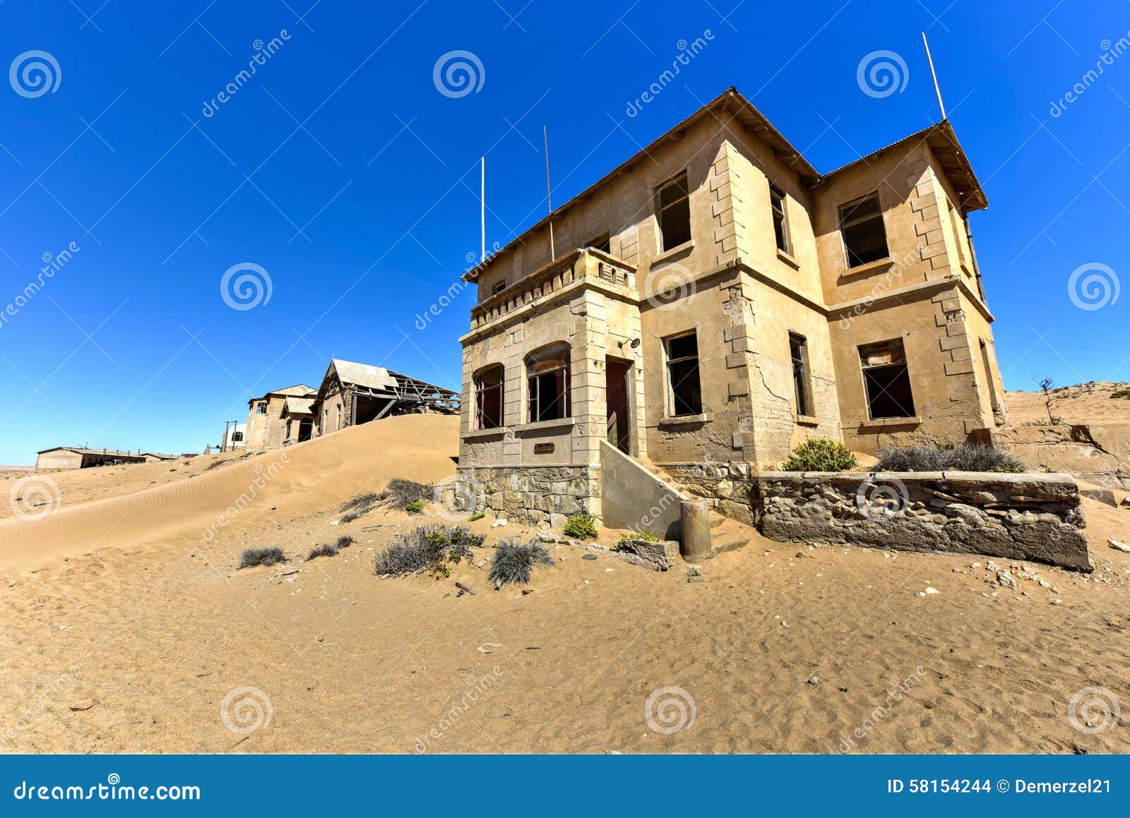 Ghost Town Kolmanskop, Namibia Stock Photo - Image of coleman, hill ...