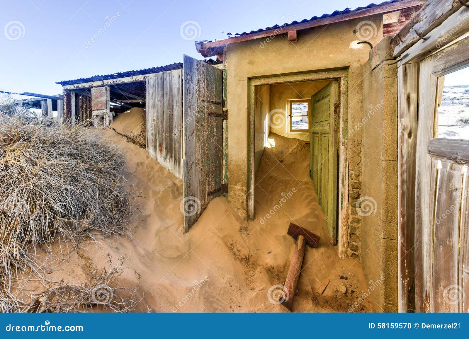 Ghost Town Kolmanskop, Namibia Stock Photo - Image of abandoned, brown ...