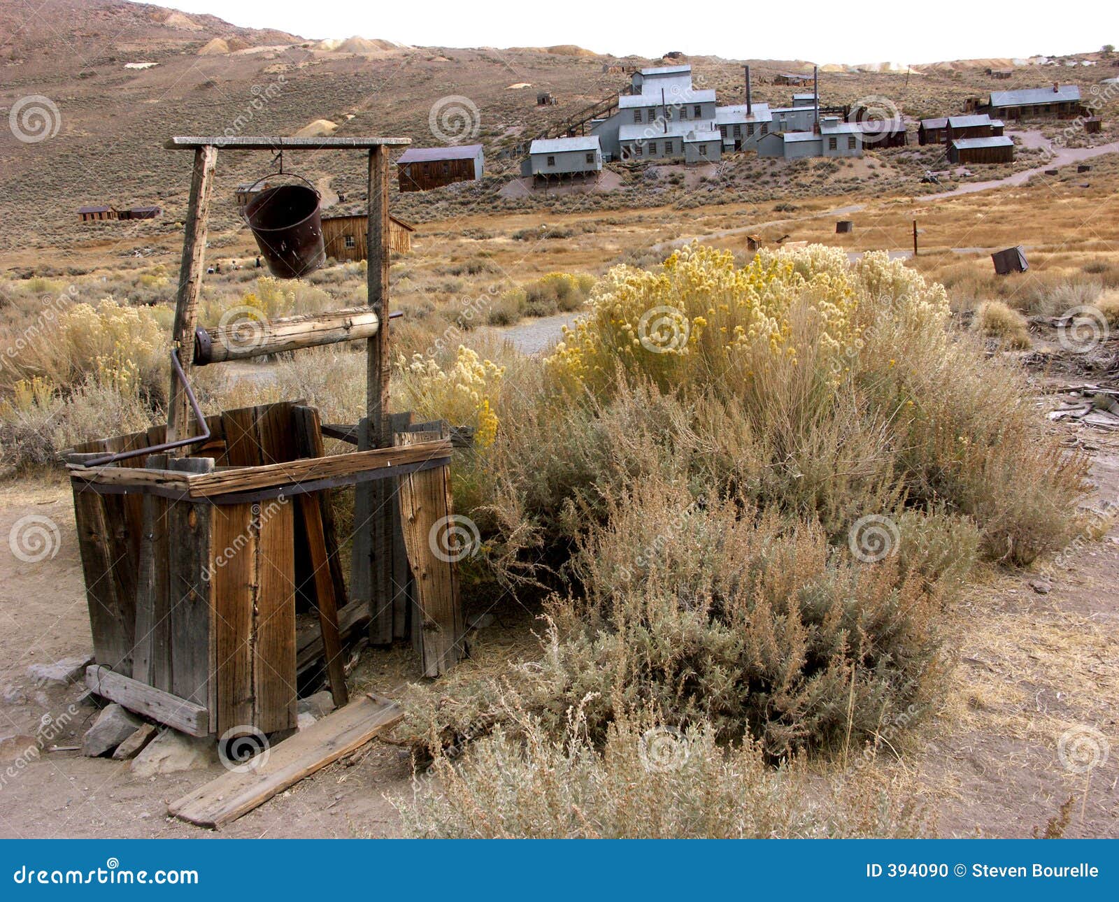 Ghost Town Well stock photo. Image of wood, house, mill - 394090