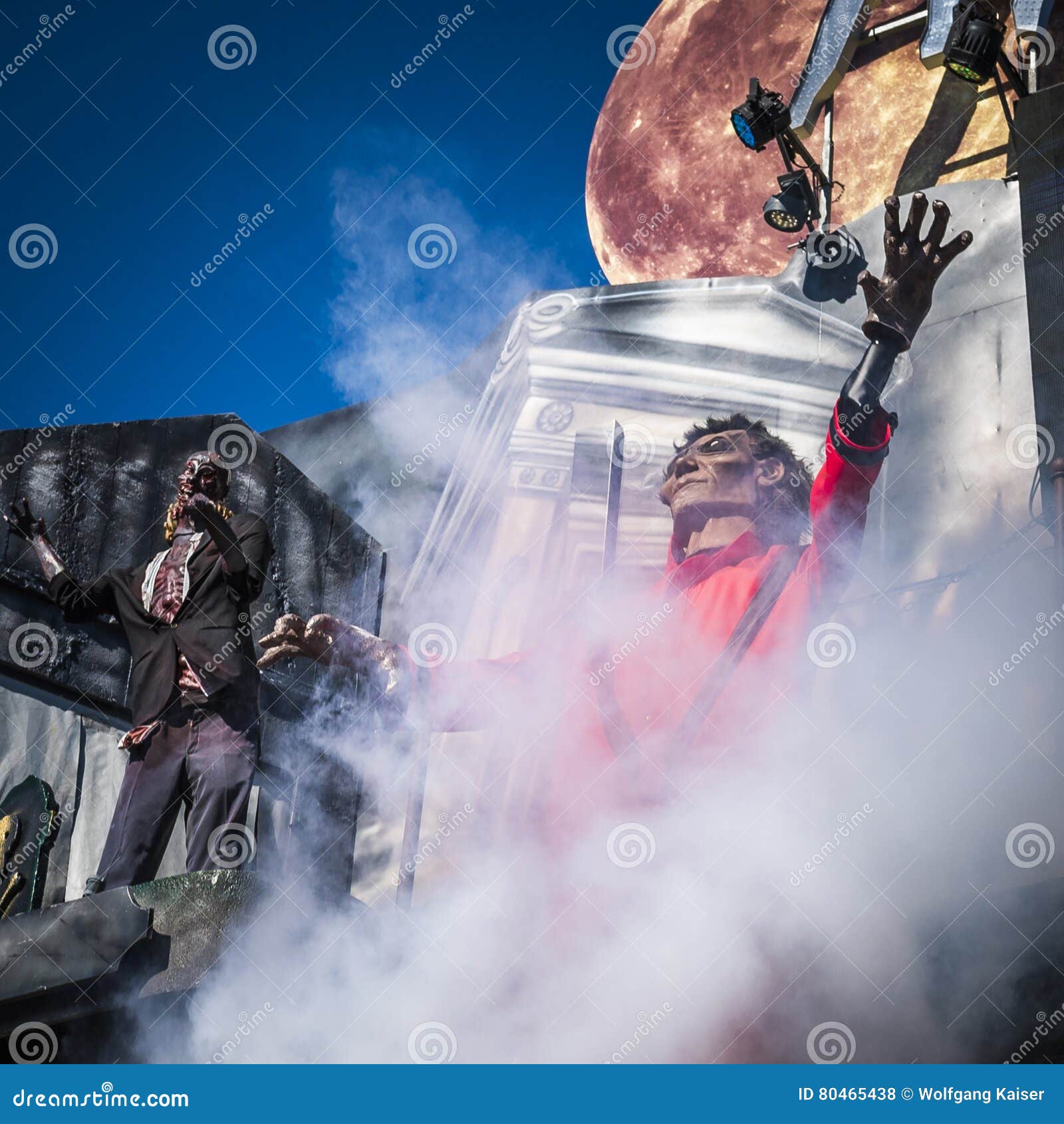 Ghost Train Ride HAUNTED CASTLE On The Funfair, Country Fair Maientage ...