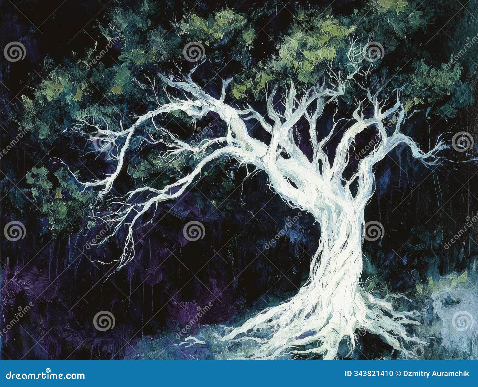 A Ghost Tree Grows in the Middle of a Quiet Forest, with Twisted and ...