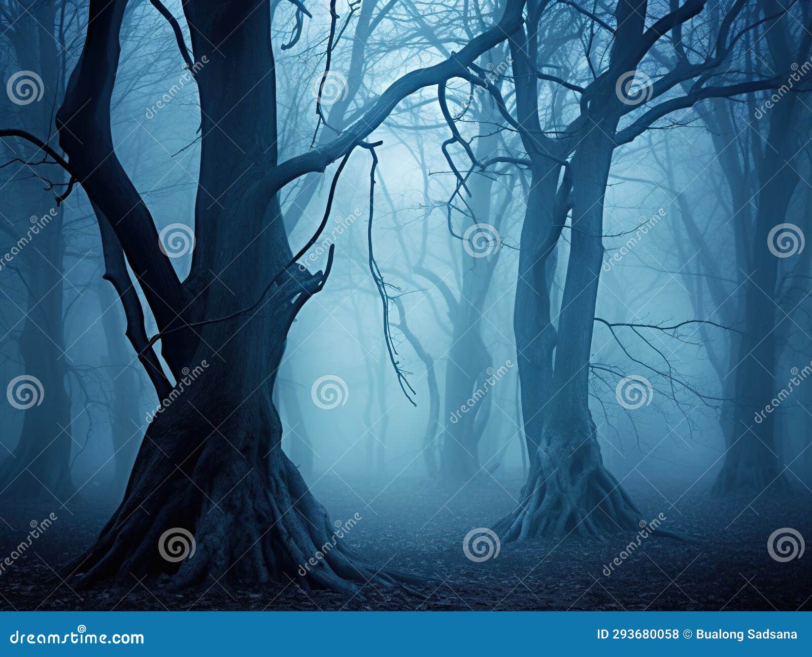 Ghost Trees Royalty-Free Cartoon | CartoonDealer.com #293680058