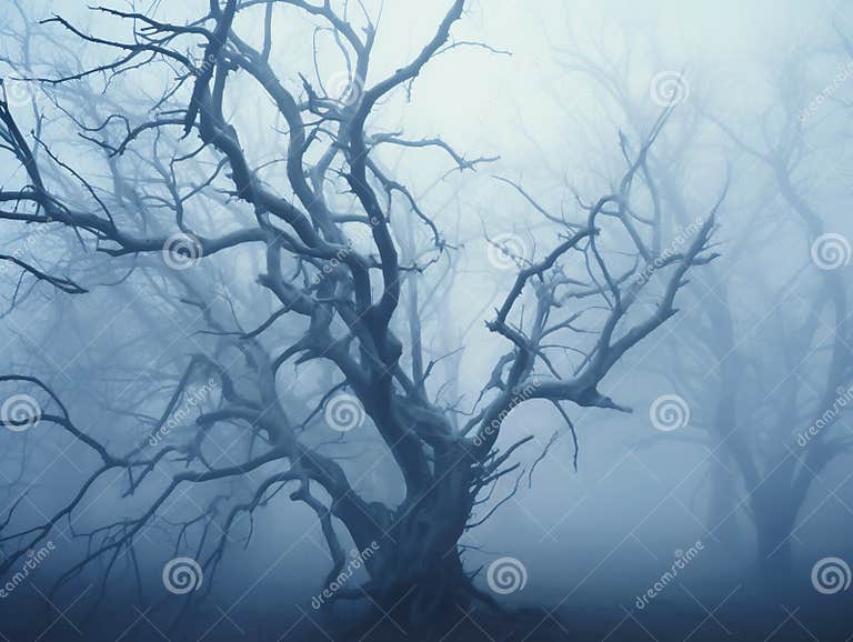Ghost trees stock illustration. Illustration of fantasy - 293680060
