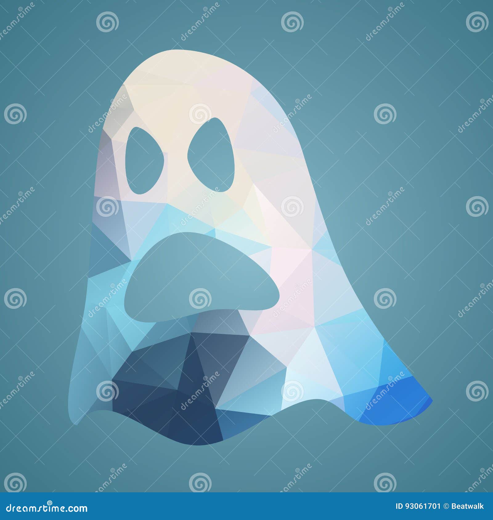 Ghost of triangles stock vector. Illustration of label - 93061701