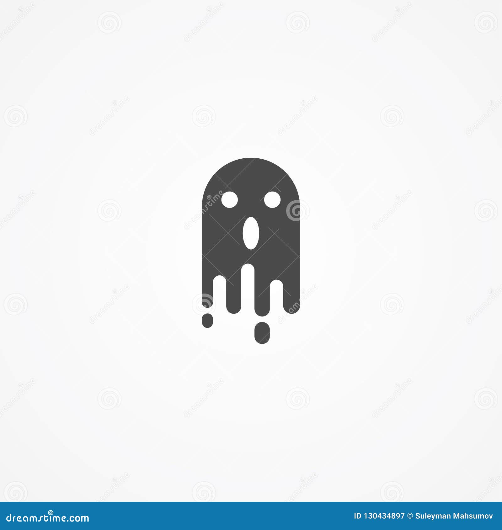 Ghost Vector Icon Sign Symbol Stock Vector - Illustration of death ...