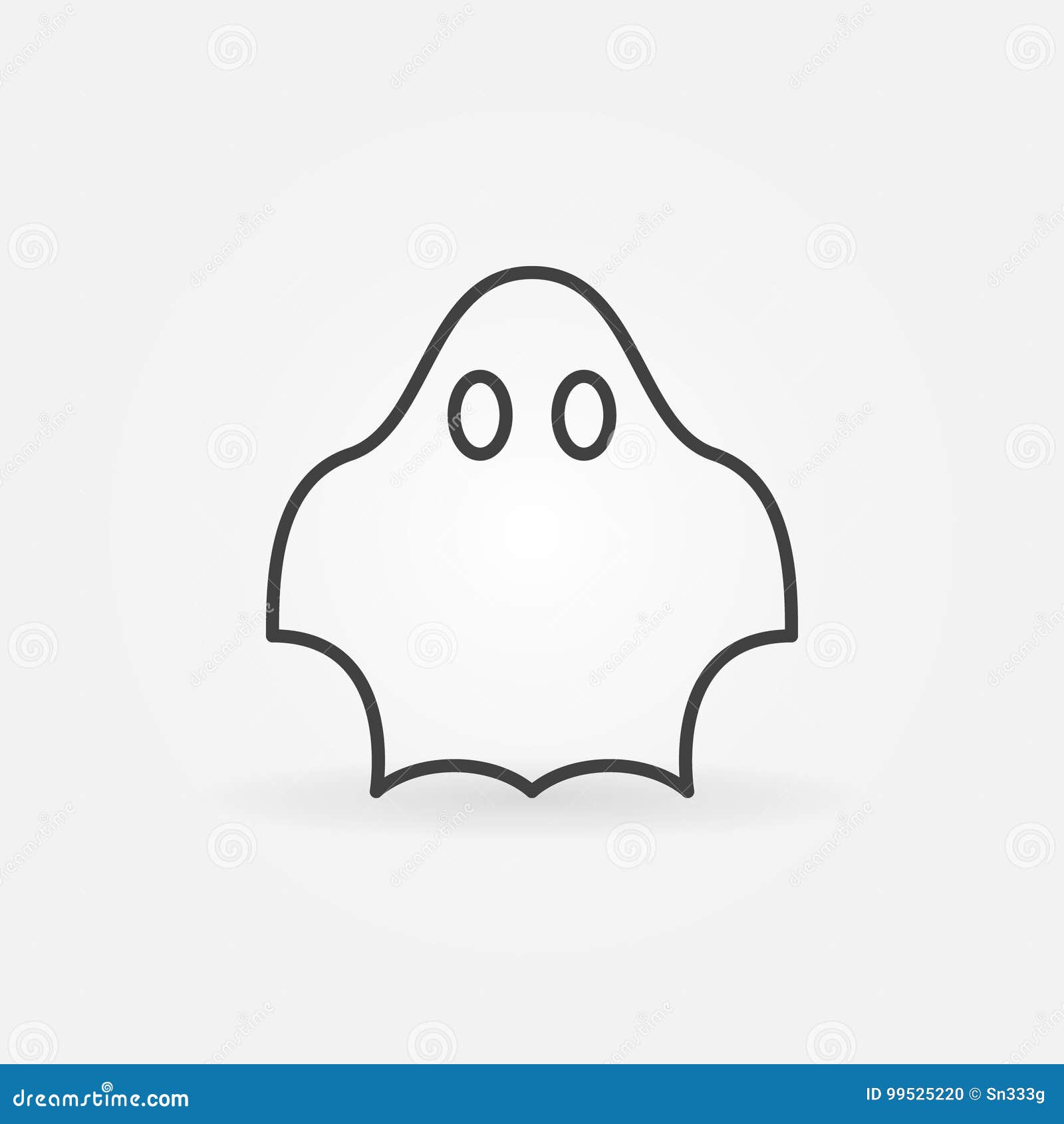 Ghost vector icon stock vector. Illustration of isolated - 99525220