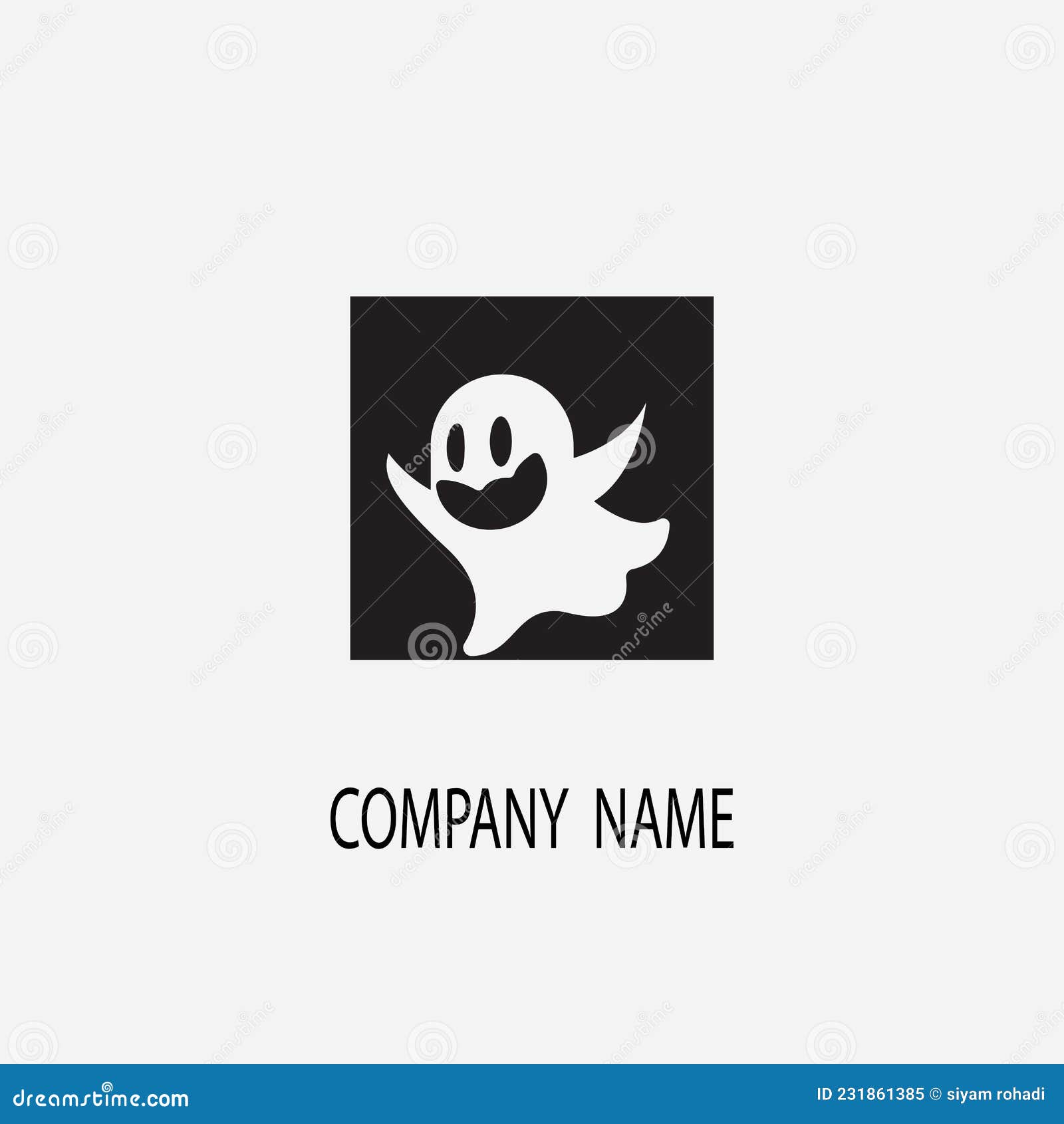 Ghost Vector Illustration Design Icon Logo Template Stock Vector ...