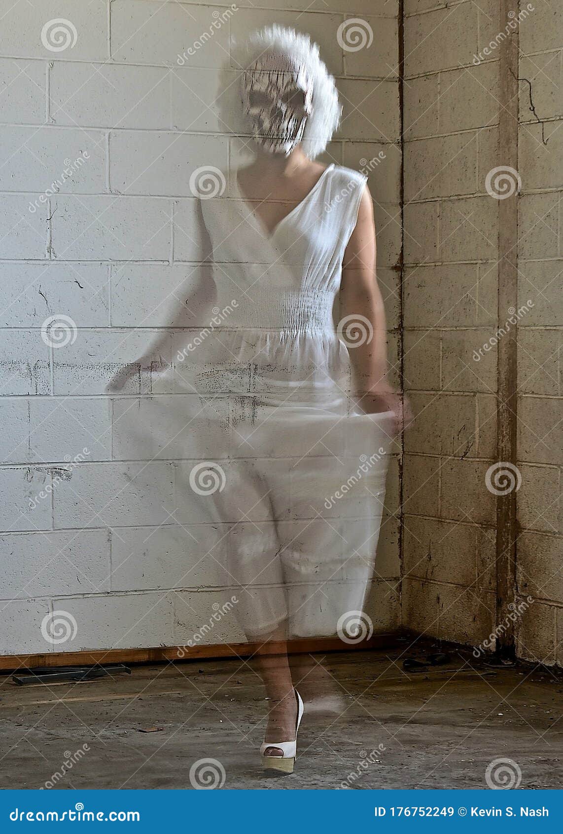 Ghost Woman stock image. Image of halloween, face, indoors - 176752249
