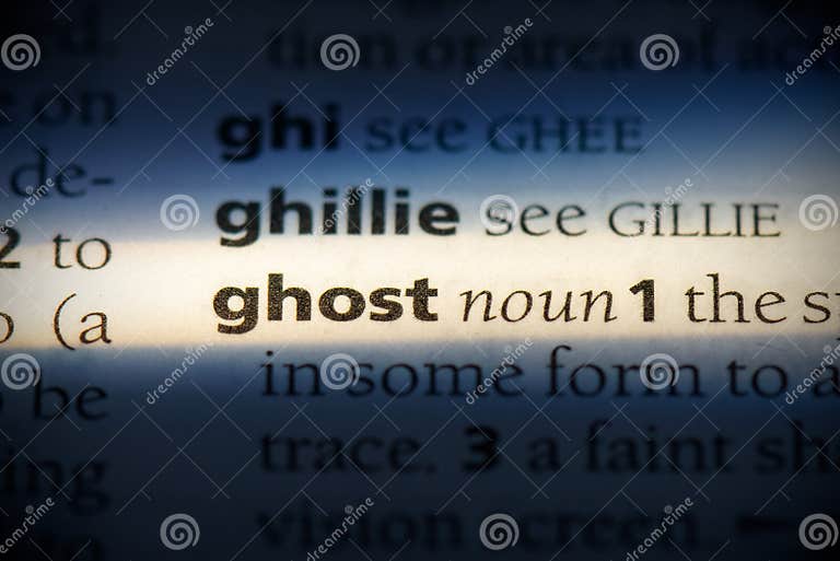 Ghost stock photo. Image of idea, thesaurus, english - 161576376