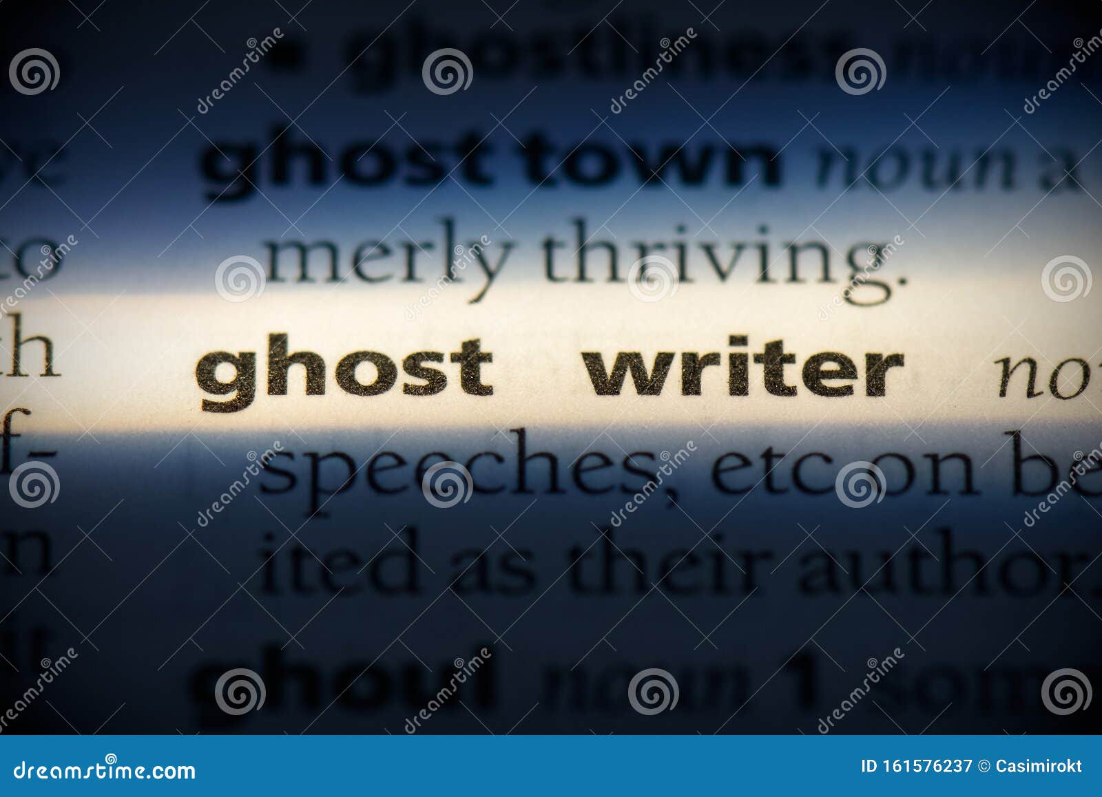 Ghost writer stock image. Image of idea, macro, linguistic - 161576237