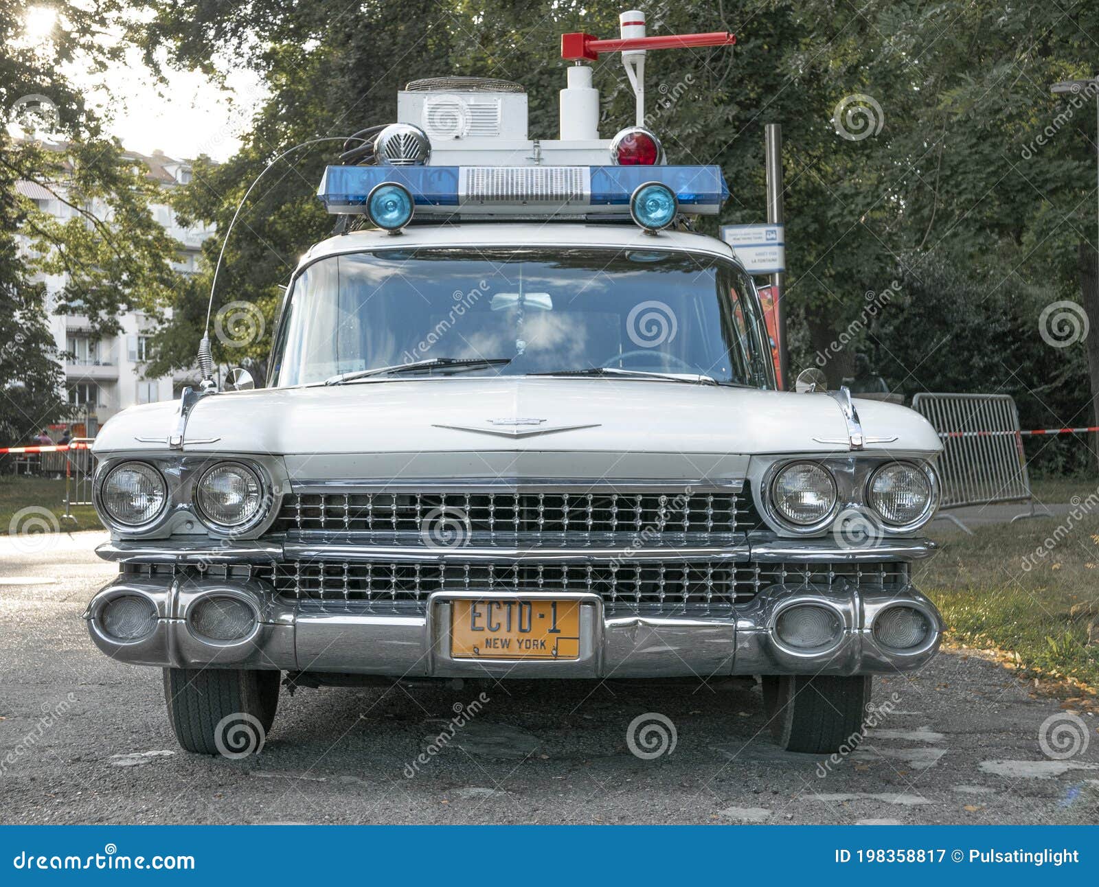 Ghostbusters Car ECTO 1 At Route 66 Museum - St. Petersburg, Russia ...