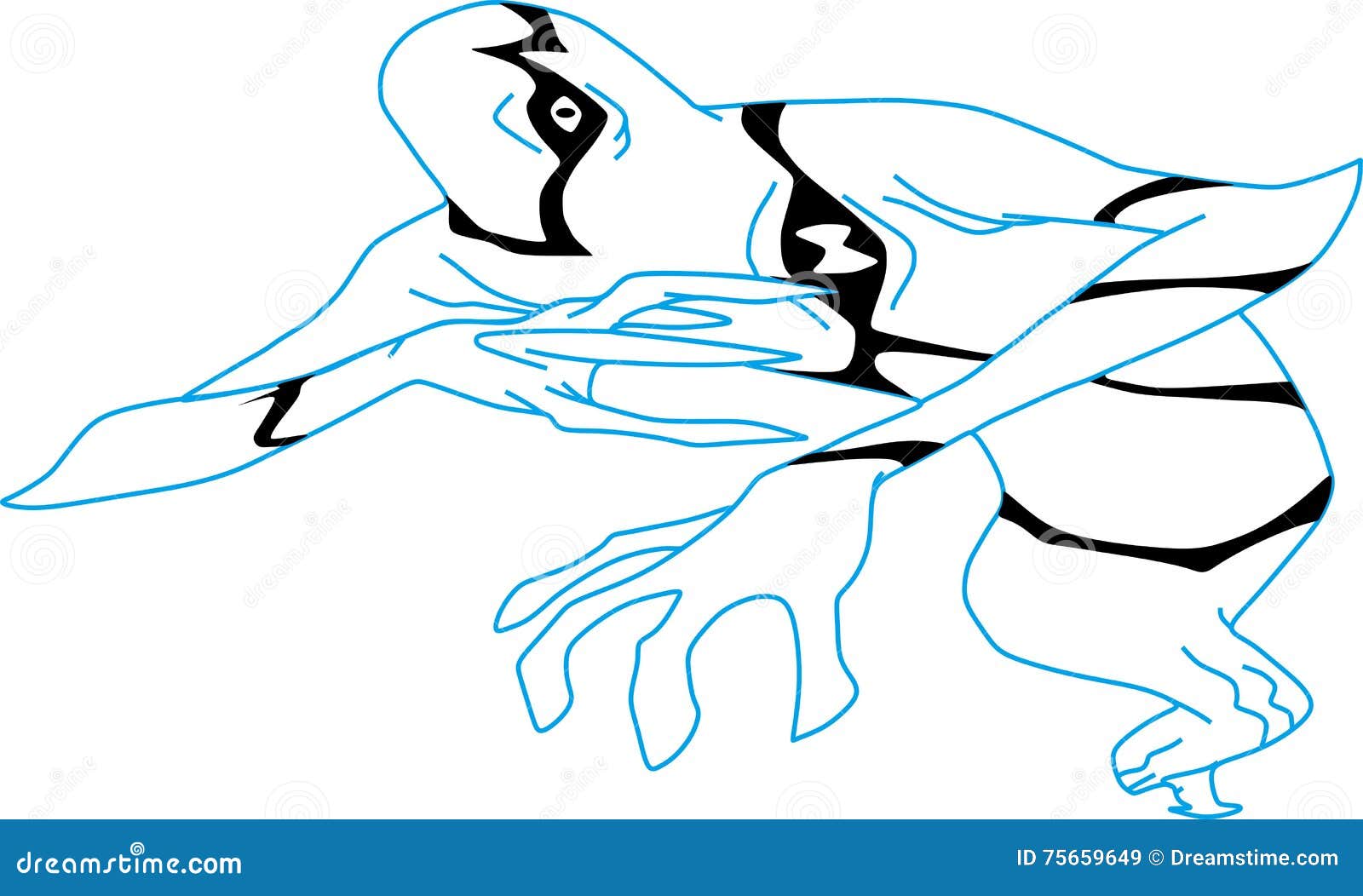 Ghostfreak stock illustration. Illustration of anime - 75659649