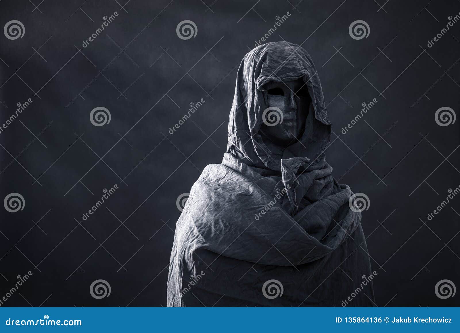 Ghostly figure in the dark stock photo. Image of monster - 135864136