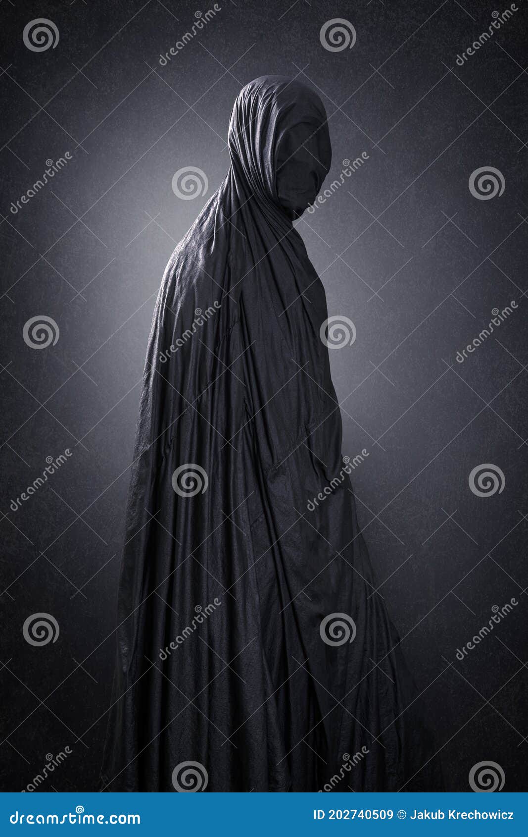 Ghostly figure in the dark stock image. Image of nightmare - 202740509