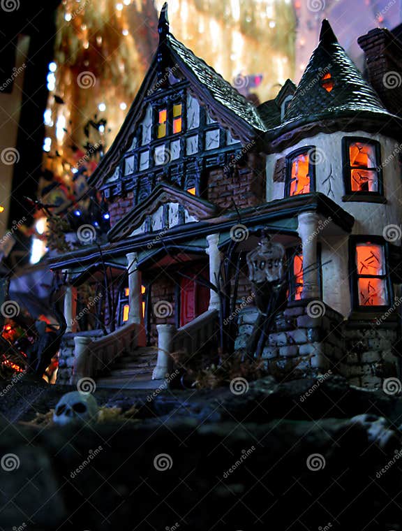 Ghostly Halloween house stock image. Image of supernatural - 16349843