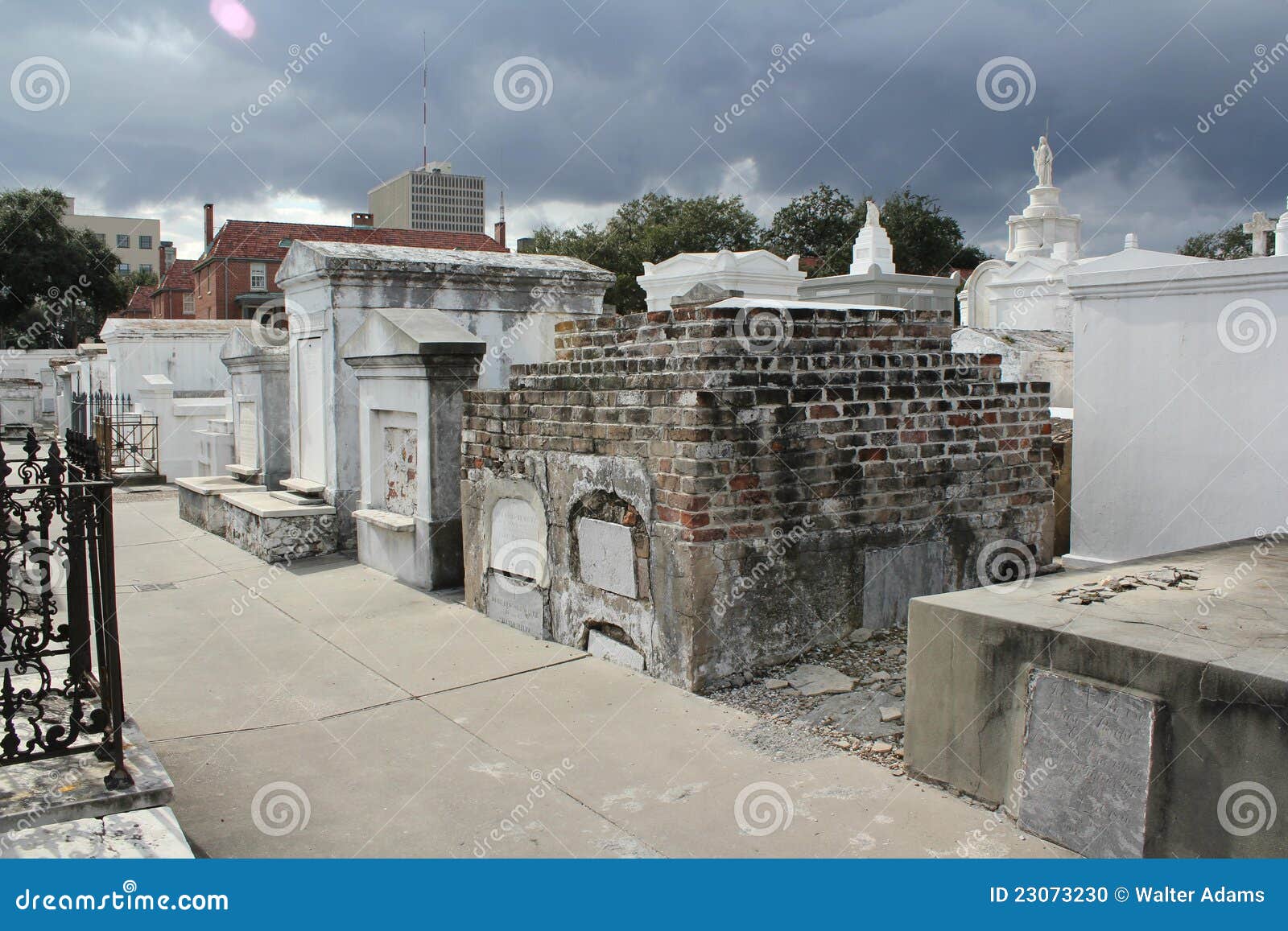 Ghostly Image in an Old Cemetery? Stock Photo - Image of spectre ...