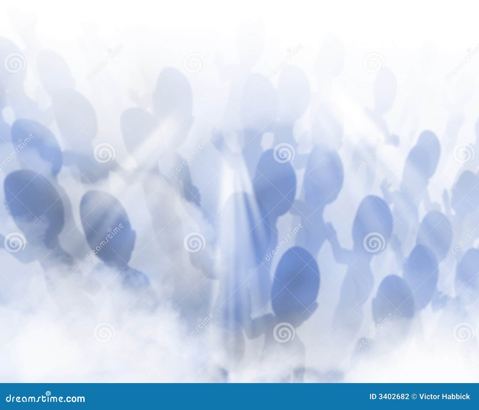 Ghostly people and mist stock photo. Image of foggy, lights - 3402682