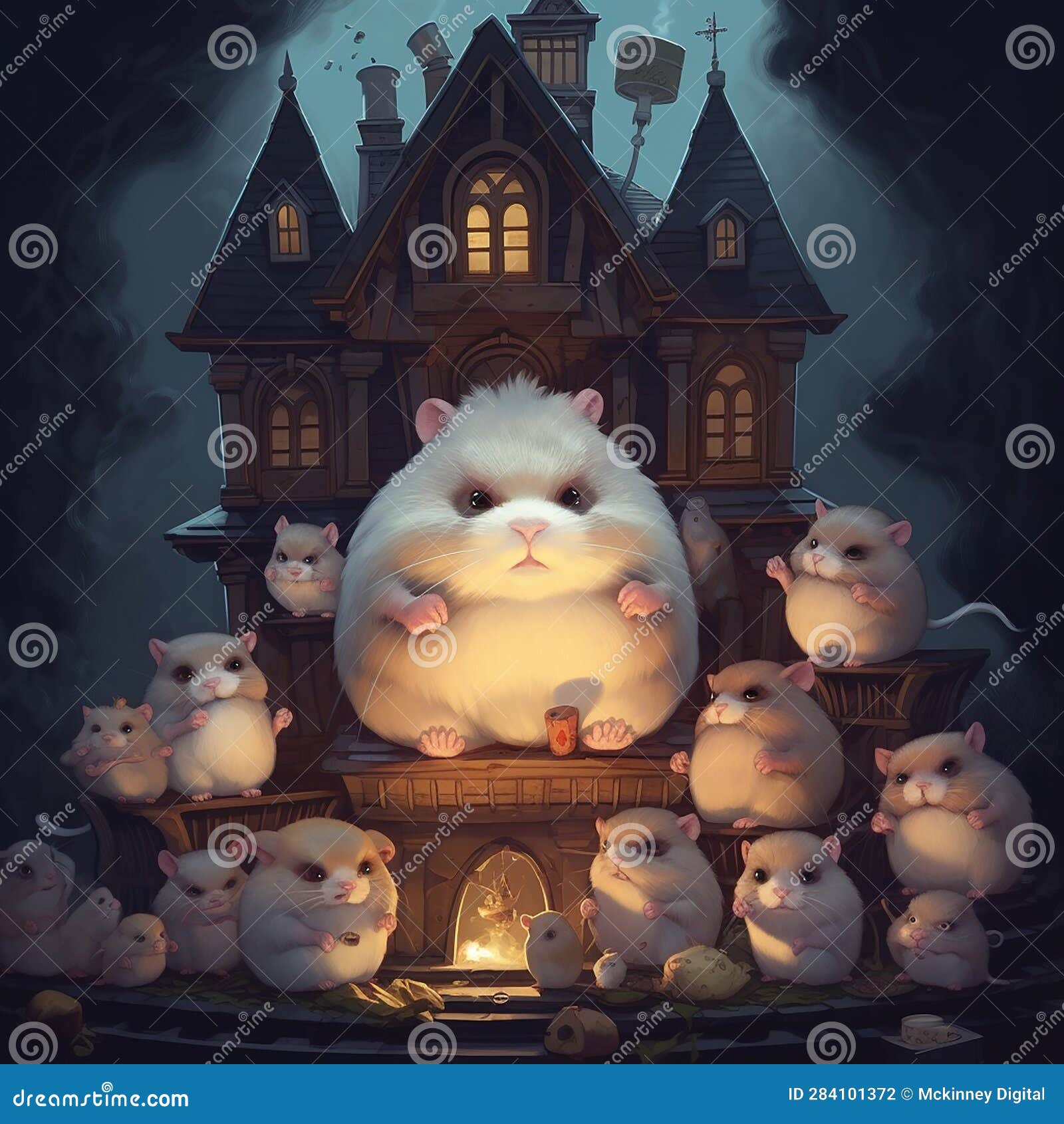 Ghostly Seen with Haunting Hamsters All about. Created Using Ai ...