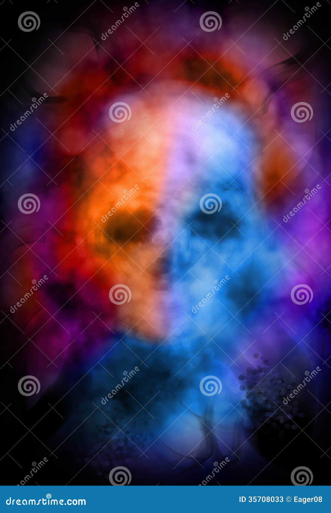 Ghostly skull abstract stock illustration. Illustration of texture ...