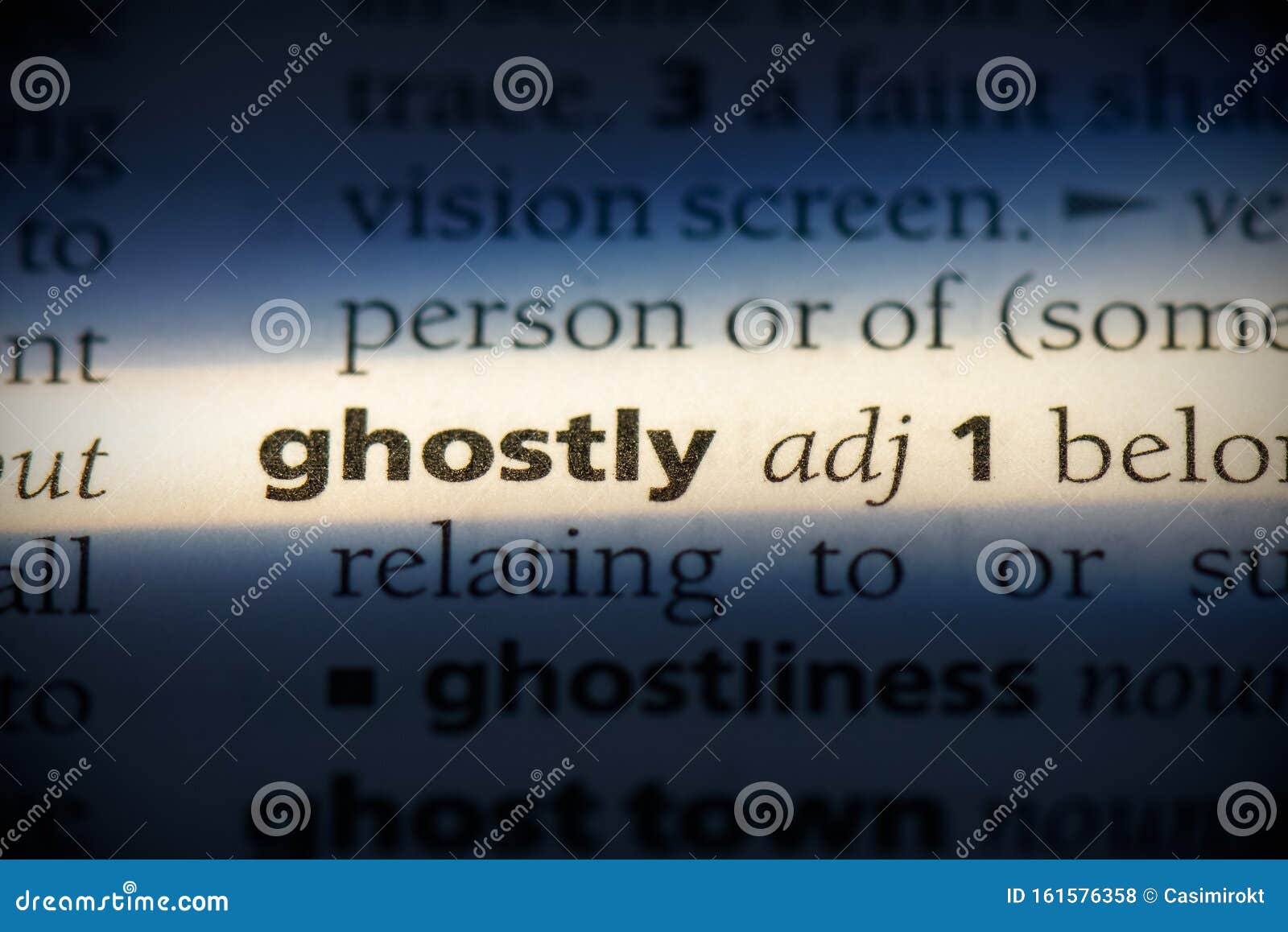 Ghostly stock photo. Image of linguistic, minimal, reference - 161576358