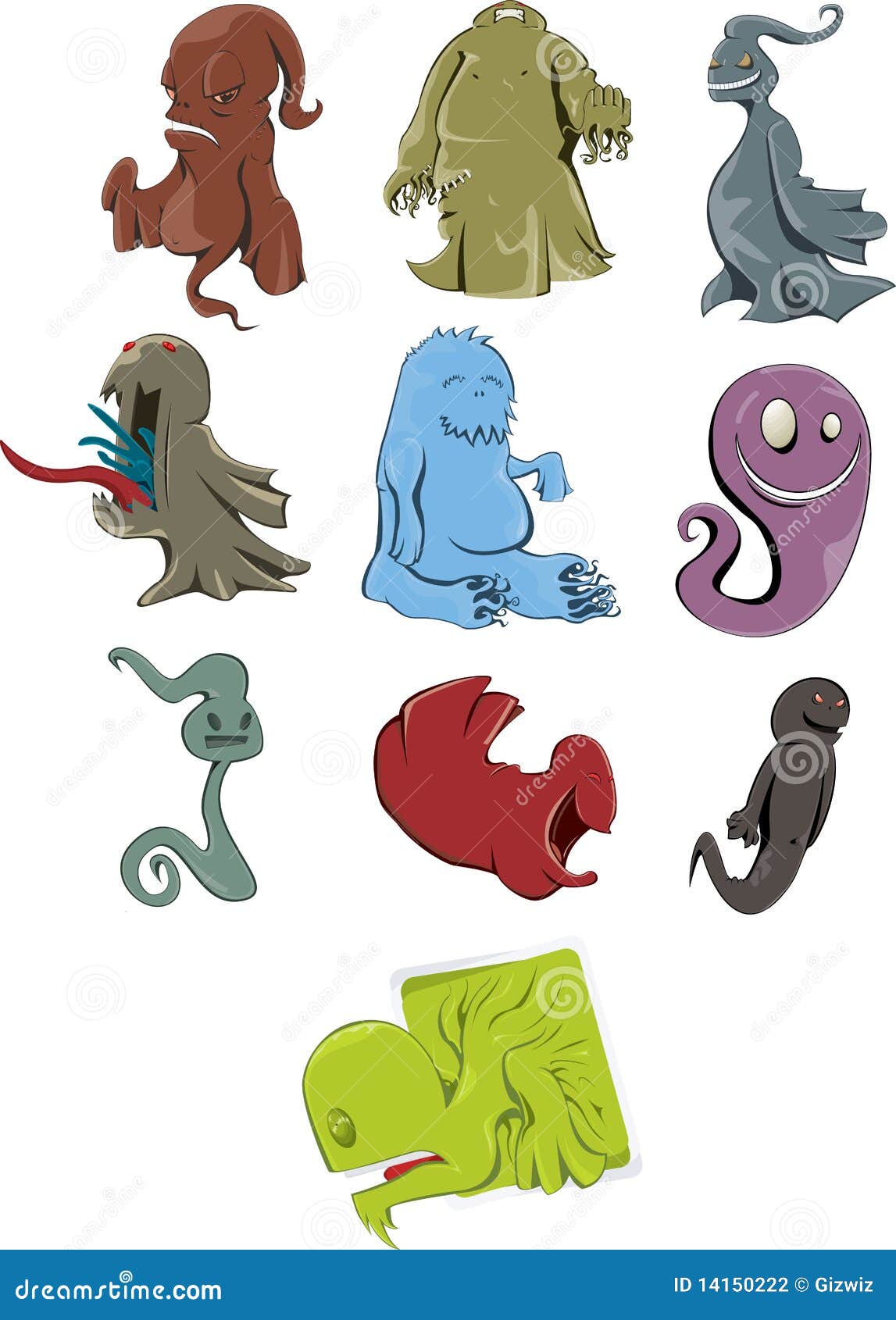 Ghosts & Ghouls stock vector. Illustration of treat - 14150222