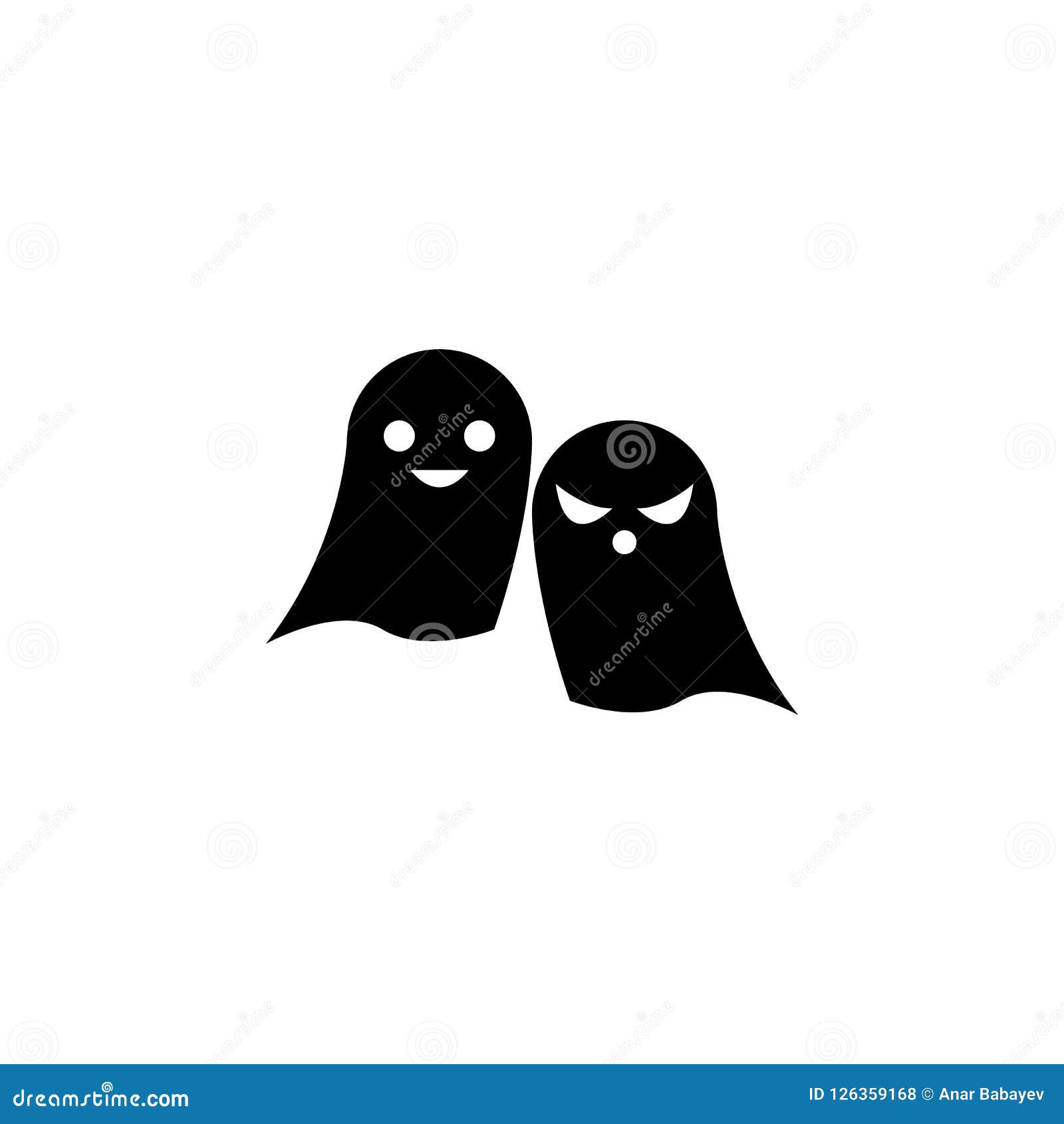 Ghosts Icon. Element of Ghost Elements Illustration. Thin Line ...