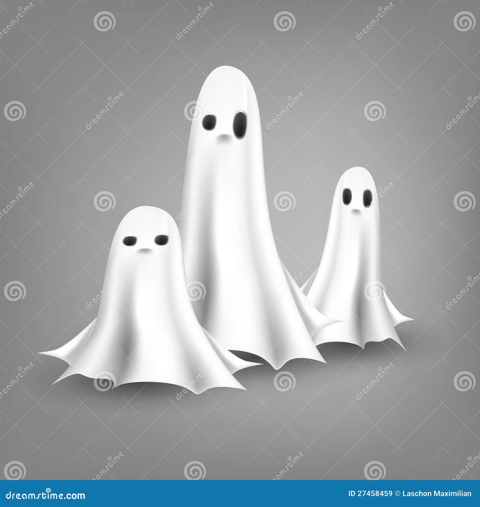 Ghosts Illustration stock vector. Illustration of evil - 27458459