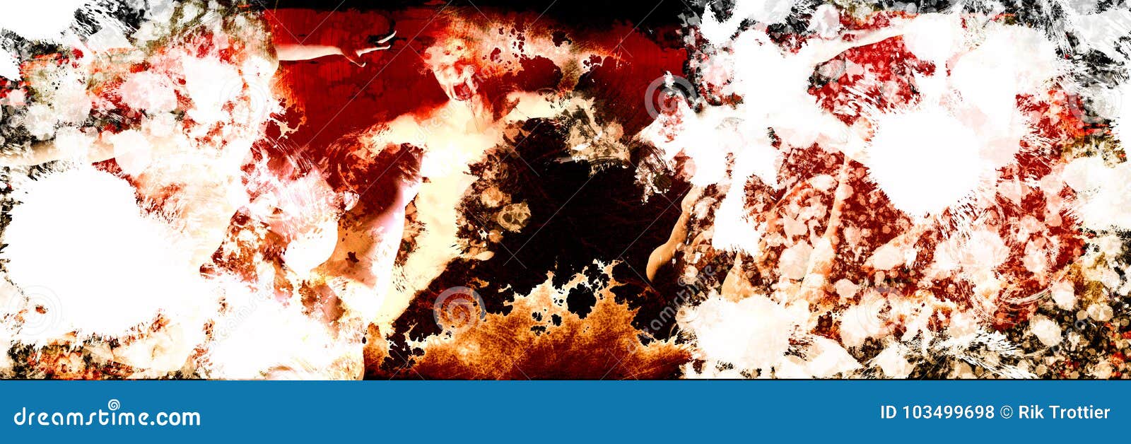 Ghosts Poltergeist in Hell Background Stock Illustration - Illustration ...