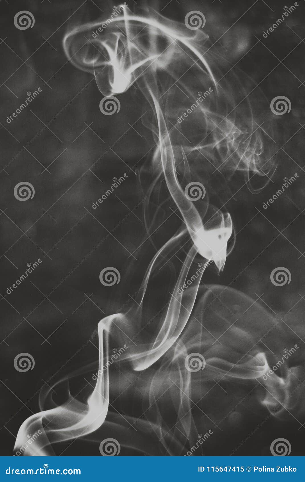 Ghosts Smoke Abstract on Black Background Stock Image - Image of energy ...