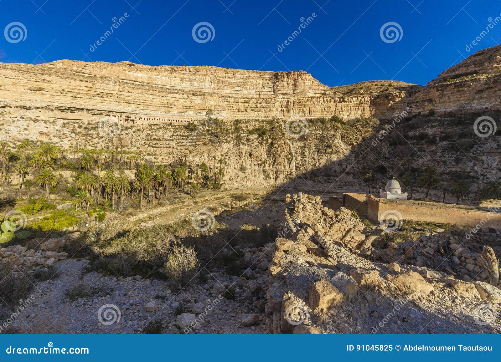 Ghoufi canyon stock image. Image of palm, desert, date - 91045825