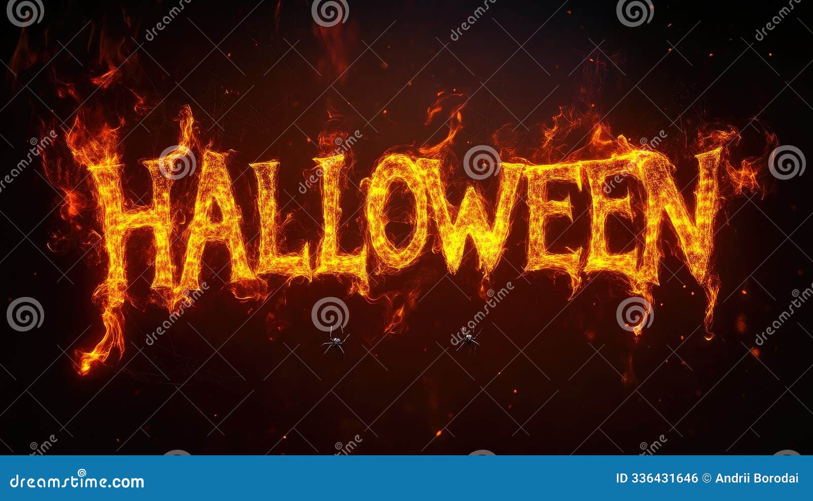Ghoulish Halloween Frame Border Royalty-Free Stock Image ...
