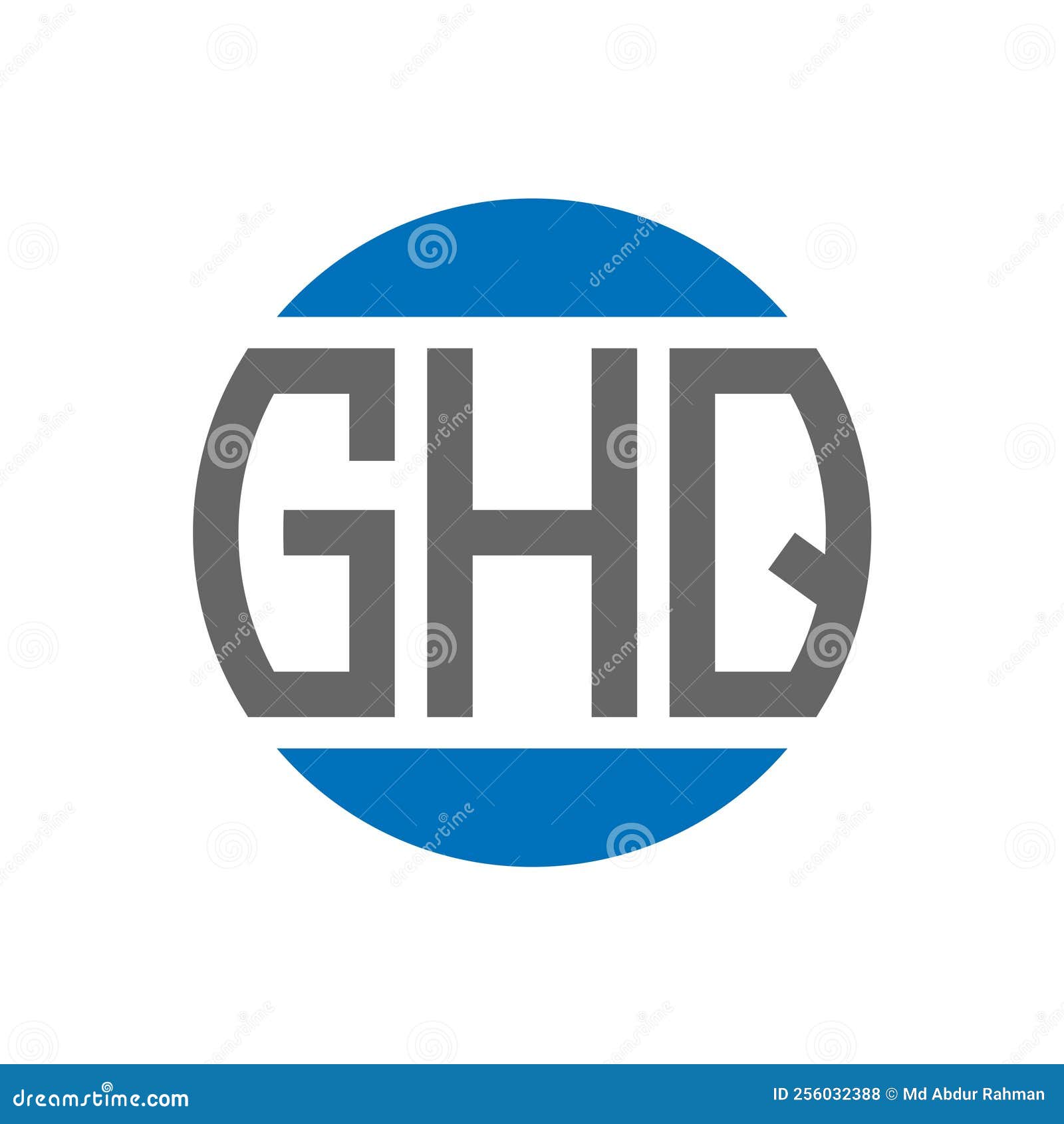 GHQ Letter Logo Design on White Background. GHQ Creative Initials ...